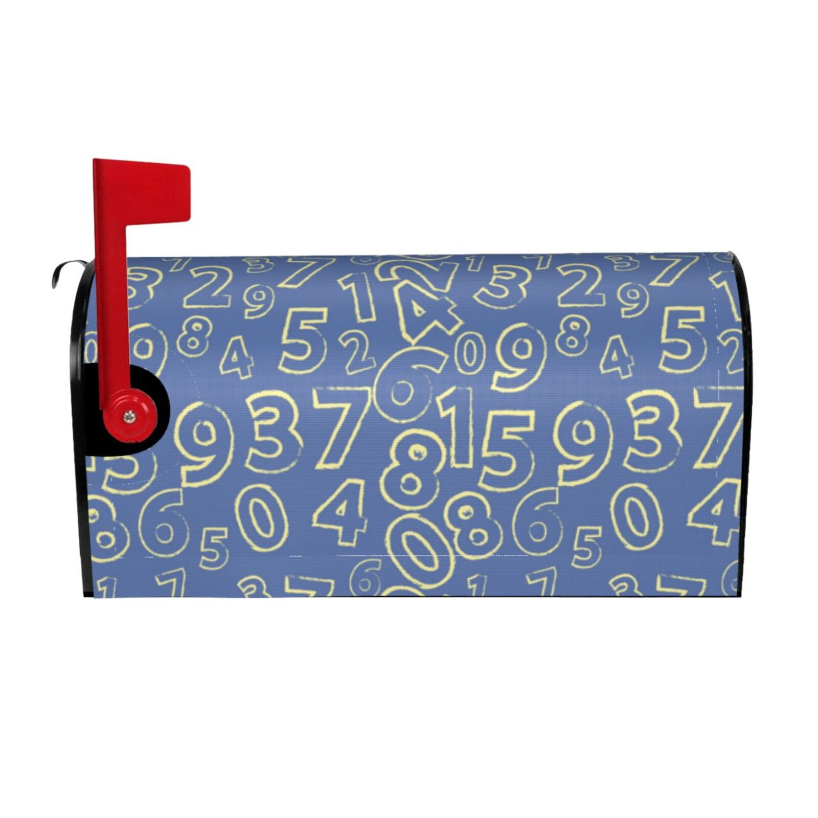 Mailbox Covers, blue math number Welcome Cute Mailbox Cover Magnetic ...