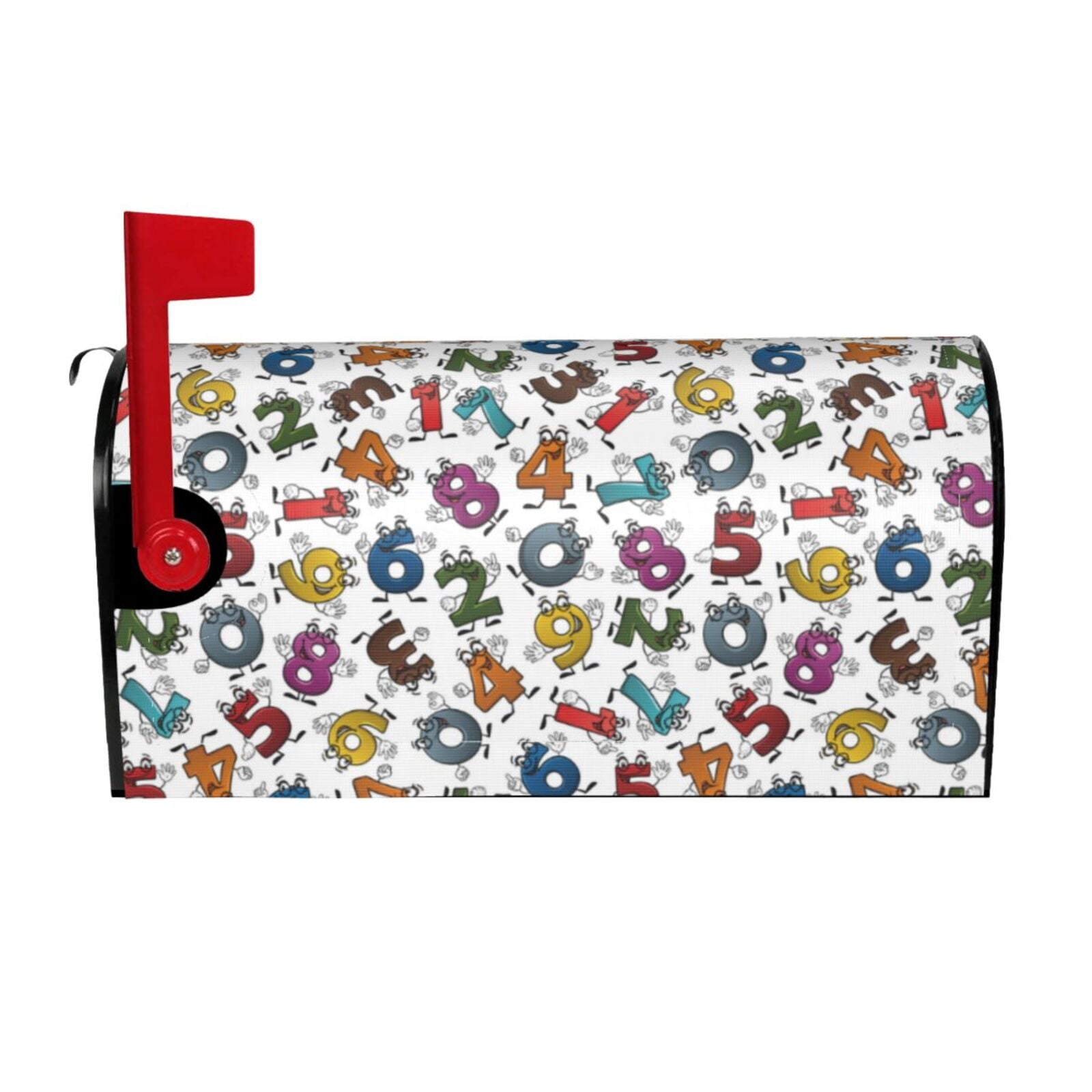 Mailbox Covers colorful numbers Waterproof mail Box Covers, Magnetic ...