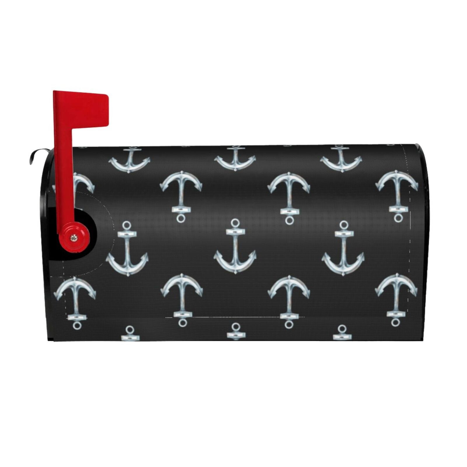Mailbox Covers, cool Anchor black print Welcome Cute Mailbox Cover ...