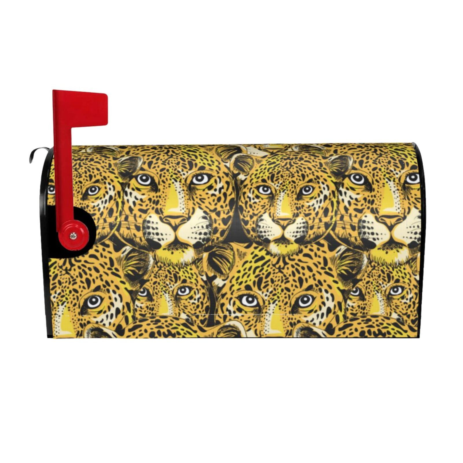 Mailbox Covers, cool Leopard yellow funny Welcome Cute Mailbox Cover ...