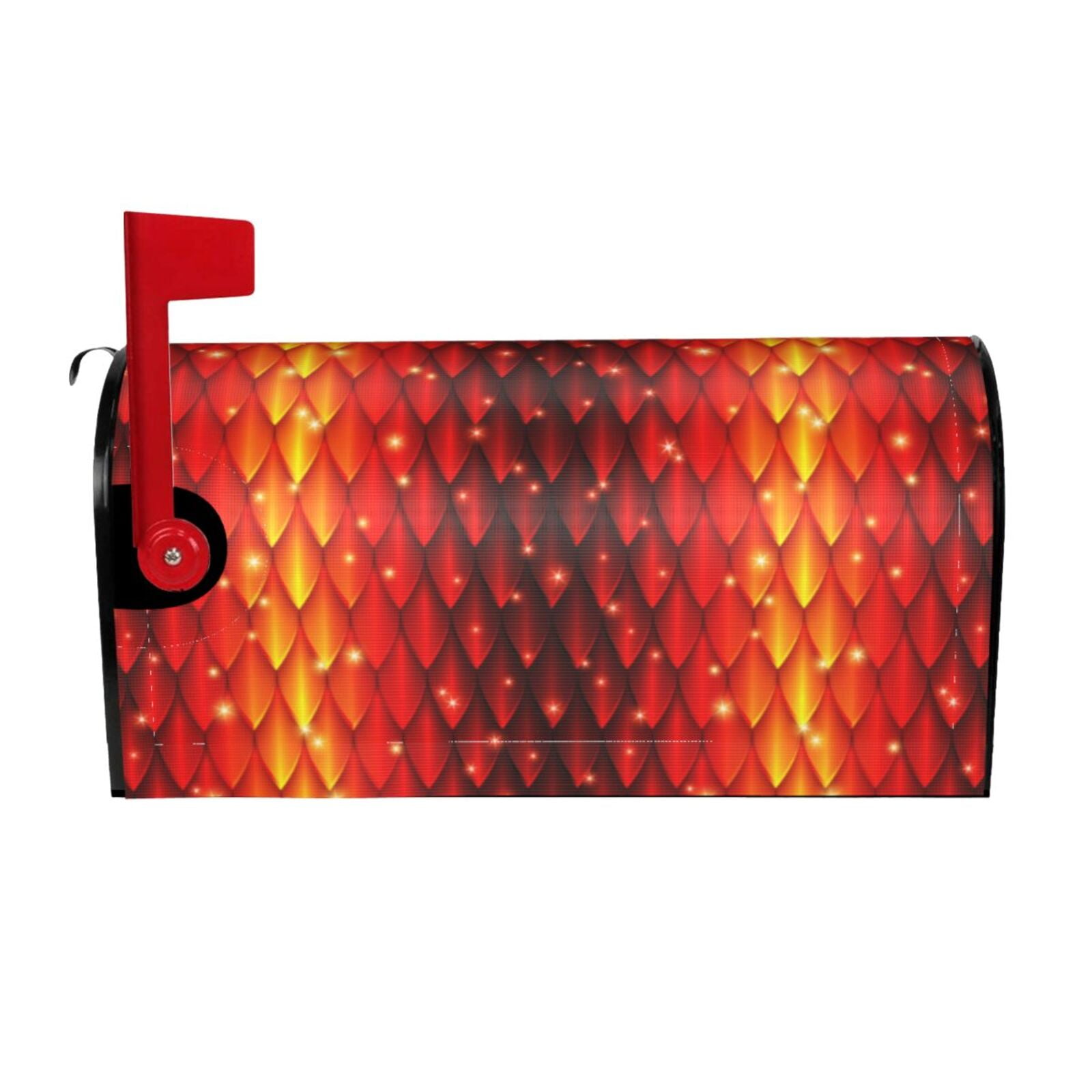 Mailbox Covers, cool Red Dragon Skin scale Welcome Cute Mailbox Cover ...