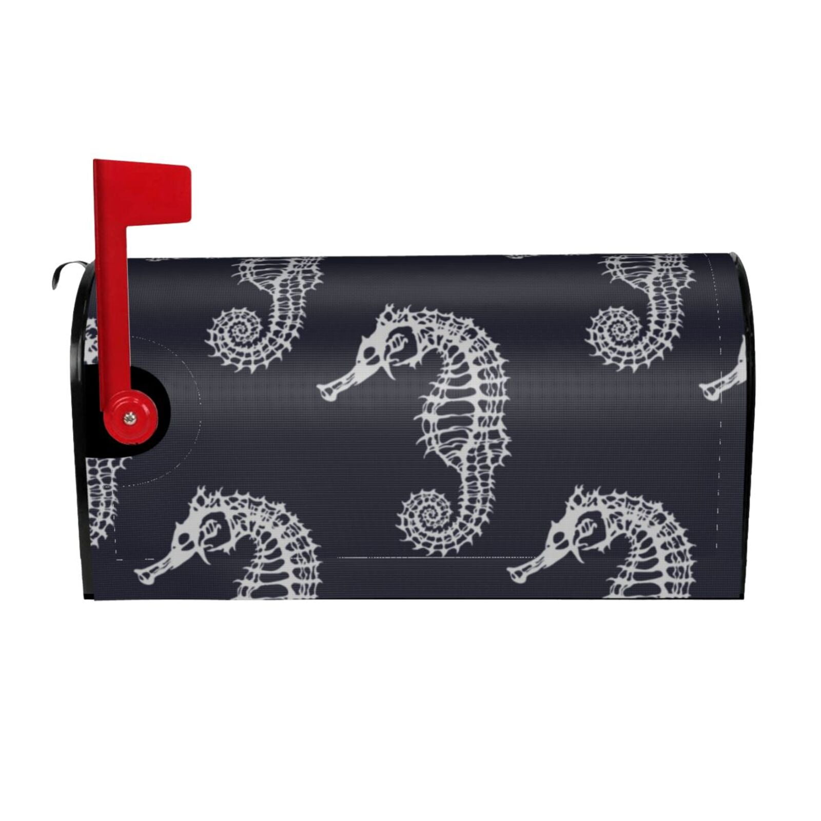 Mailbox Covers, cool Seahorses skeletons print Welcome Cute Mailbox ...