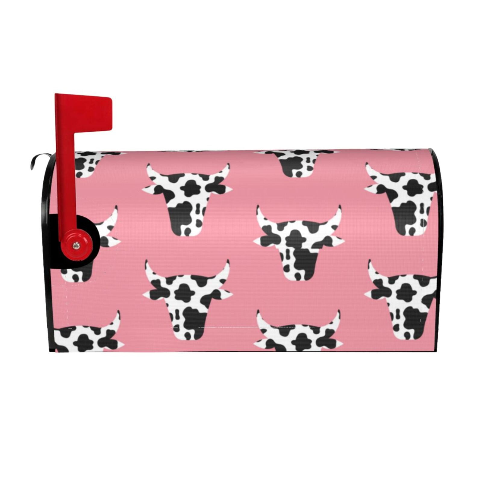 Mailbox Covers, cute cow head pink print Welcome Cute Mailbox Cover ...