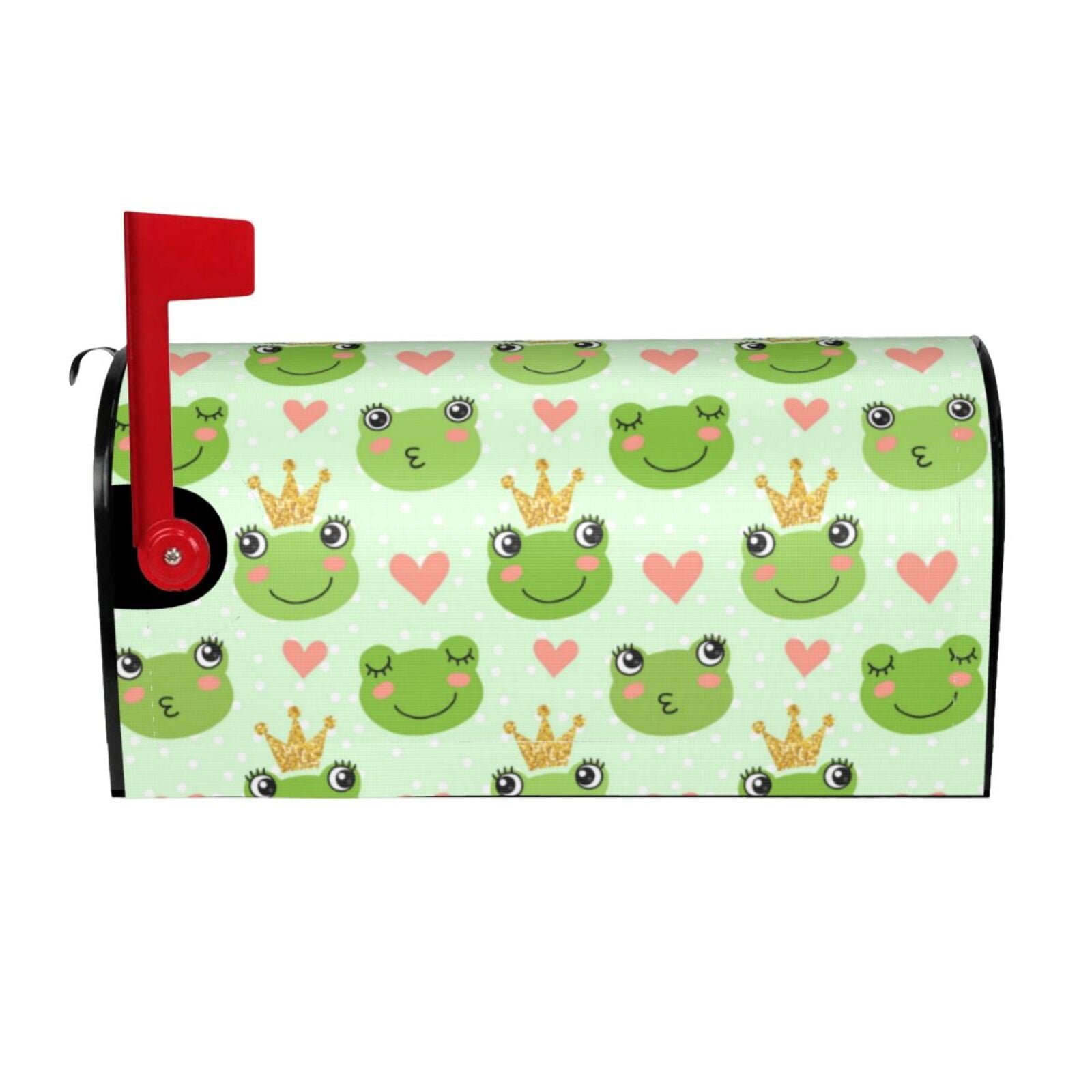 Mailbox Covers cute frogs crowns dots heart green Waterproof mail Box ...