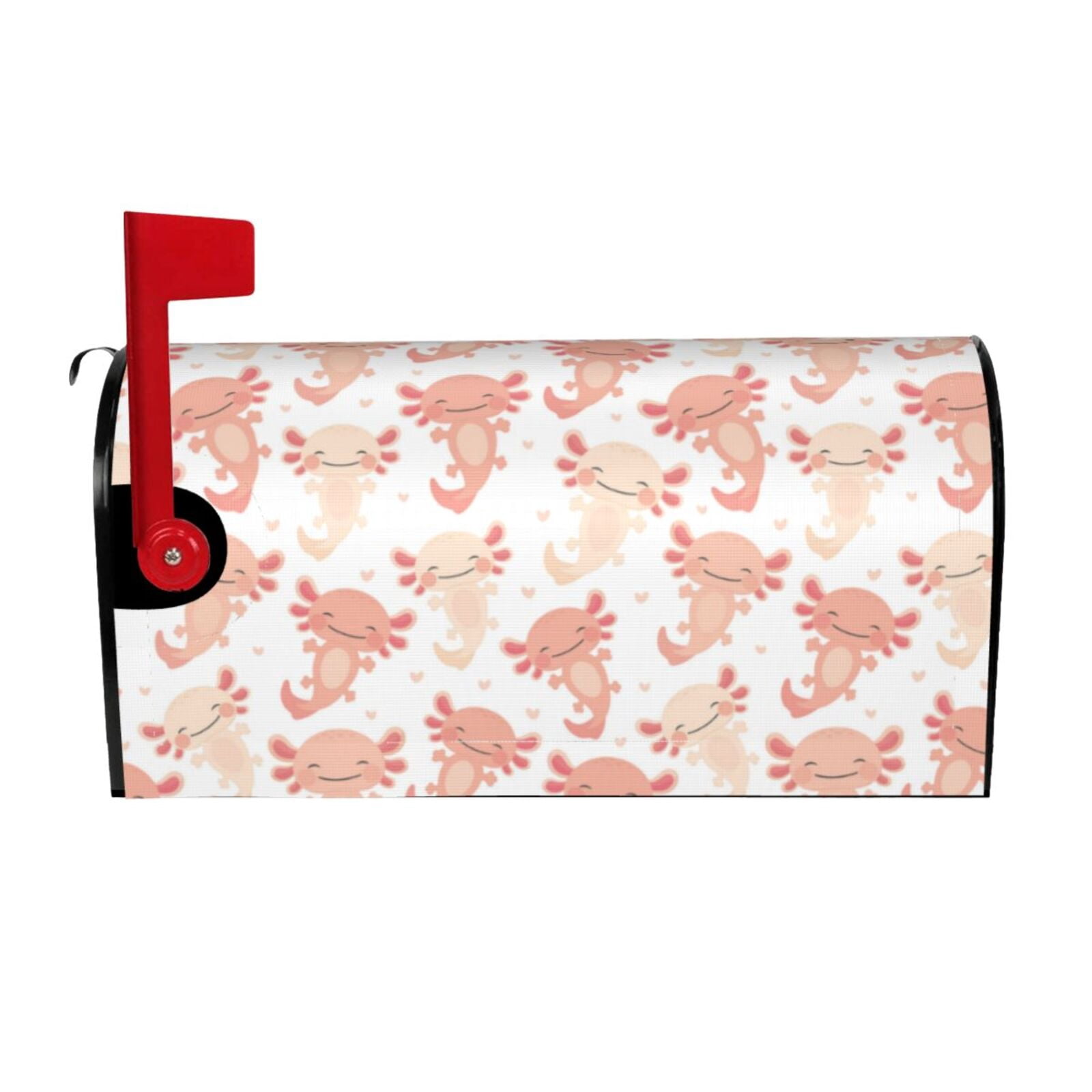 Mailbox Covers, cute kawaii pink axolotl Welcome Cute Mailbox Cover ...