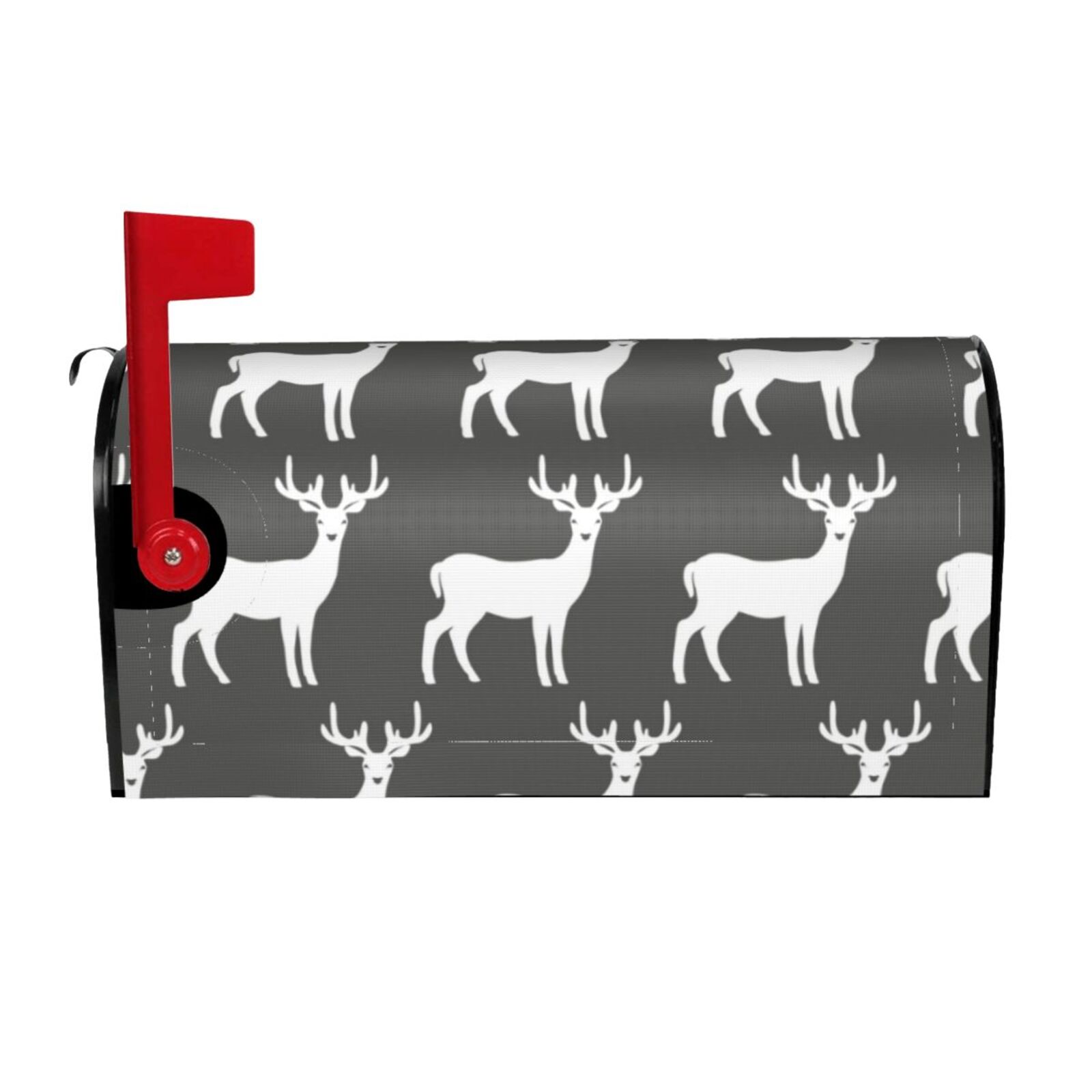 Mailbox Covers, cute white Deer print Welcome Cute Mailbox Cover ...
