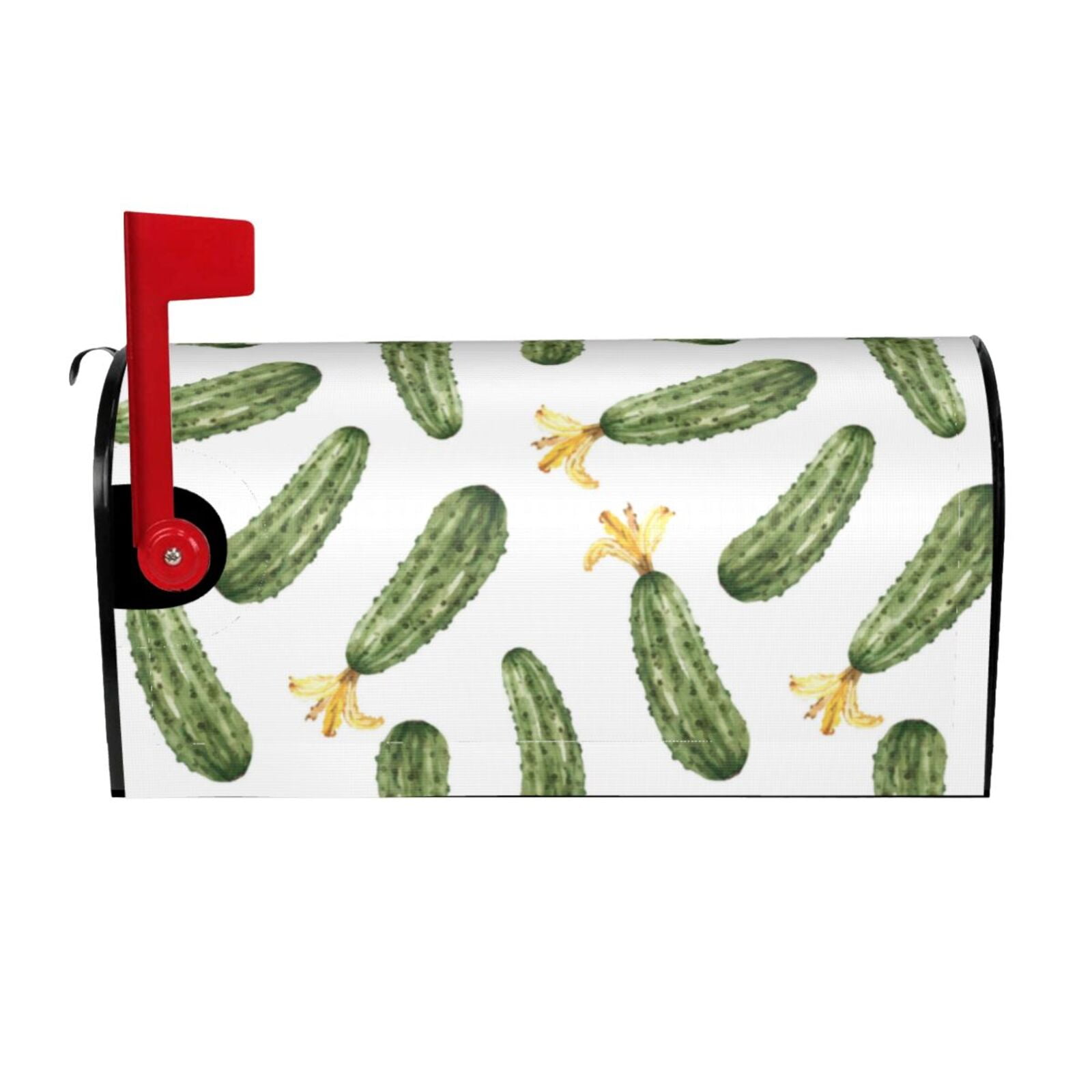 Mailbox Covers, green Cucumber Print Welcome Cute Mailbox Cover ...