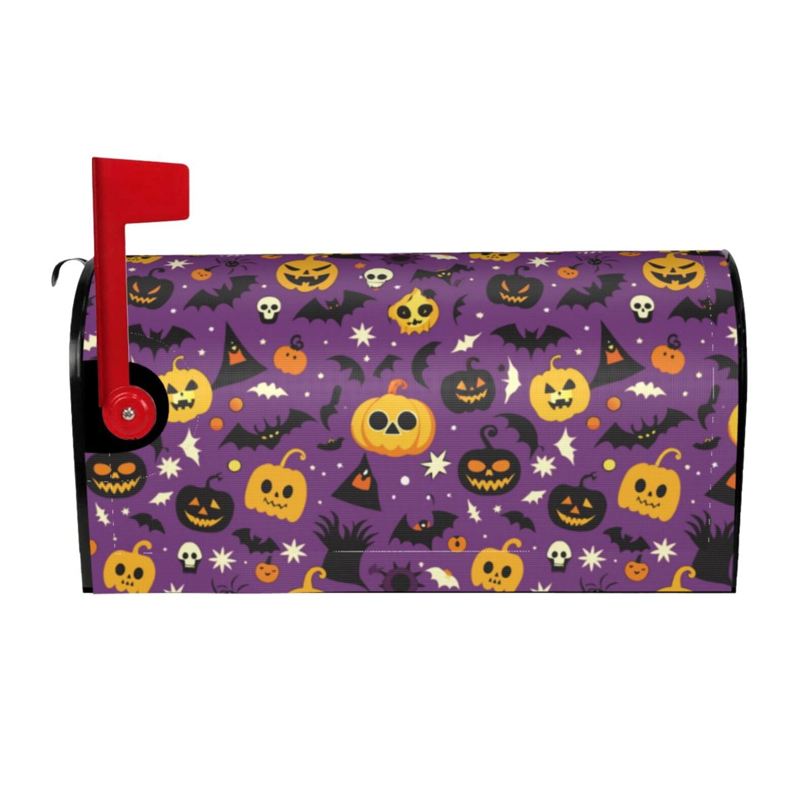 Mailbox Covers, halloween purple background pumpkins Welcome Cute ...