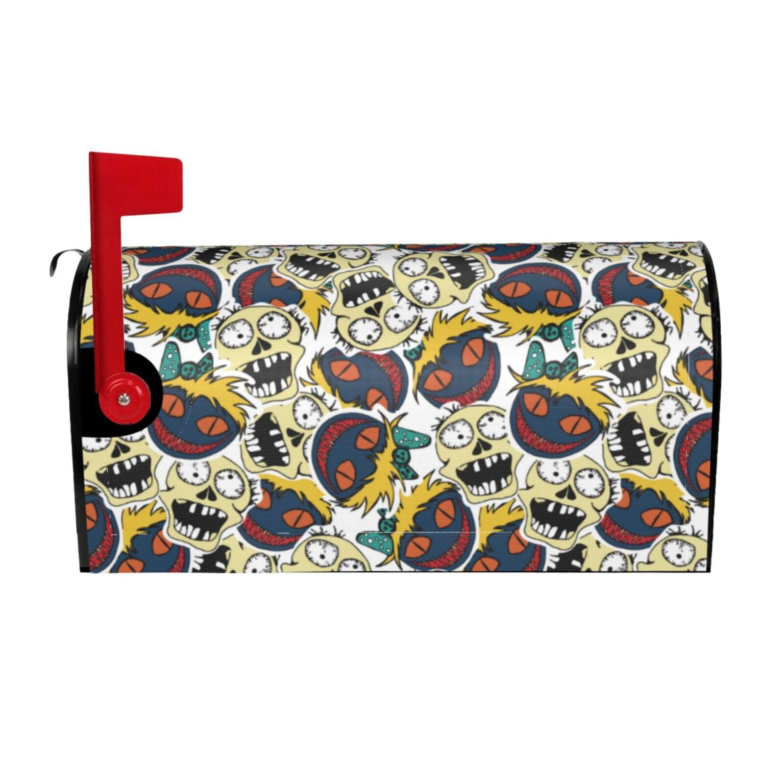 Mailbox Covers, happy skeleton Welcome Cute Mailbox Cover Magnetic ...