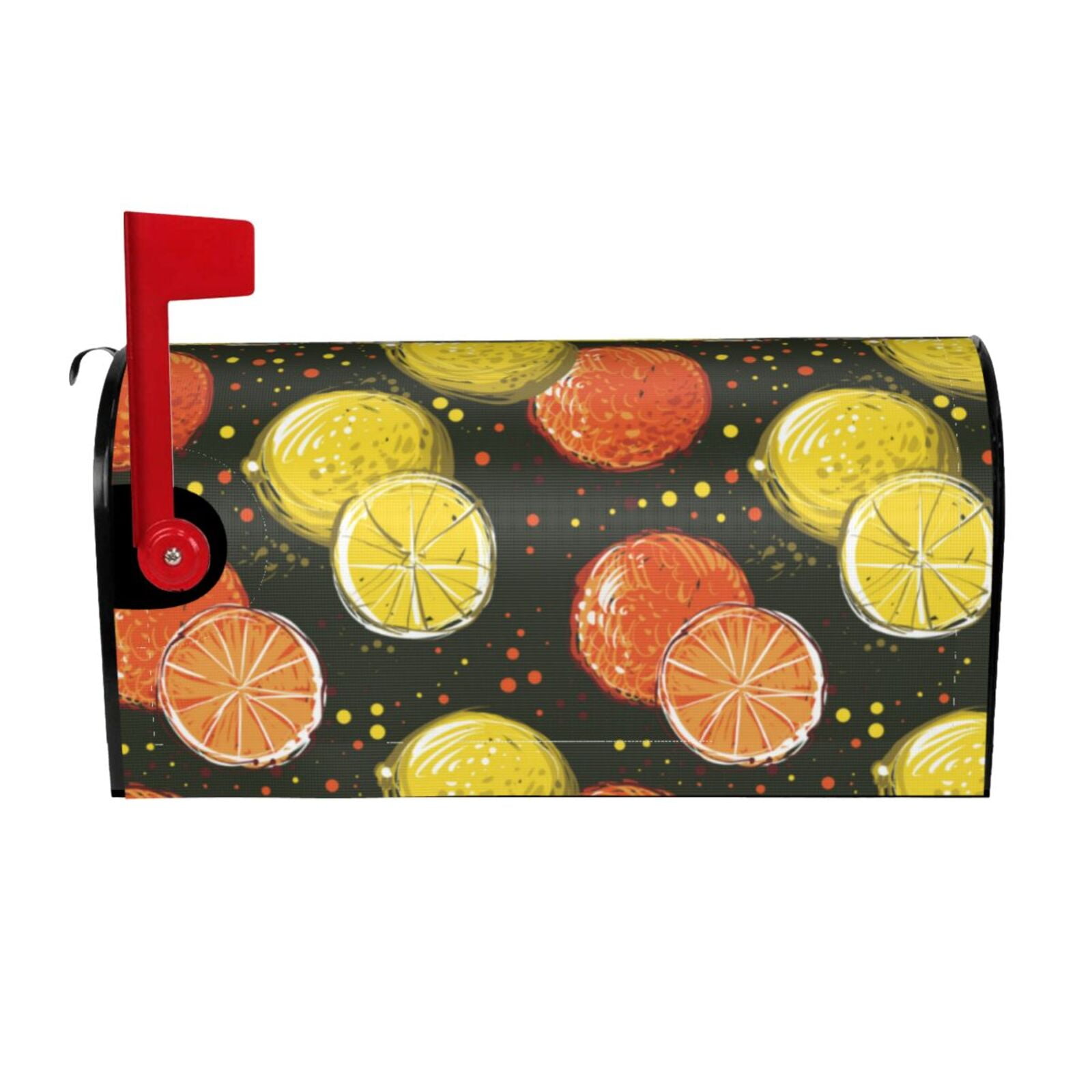 Mailbox Covers, orange lemon AA Welcome Cute Mailbox Cover Magnetic Standard Size 21" x 18 ...