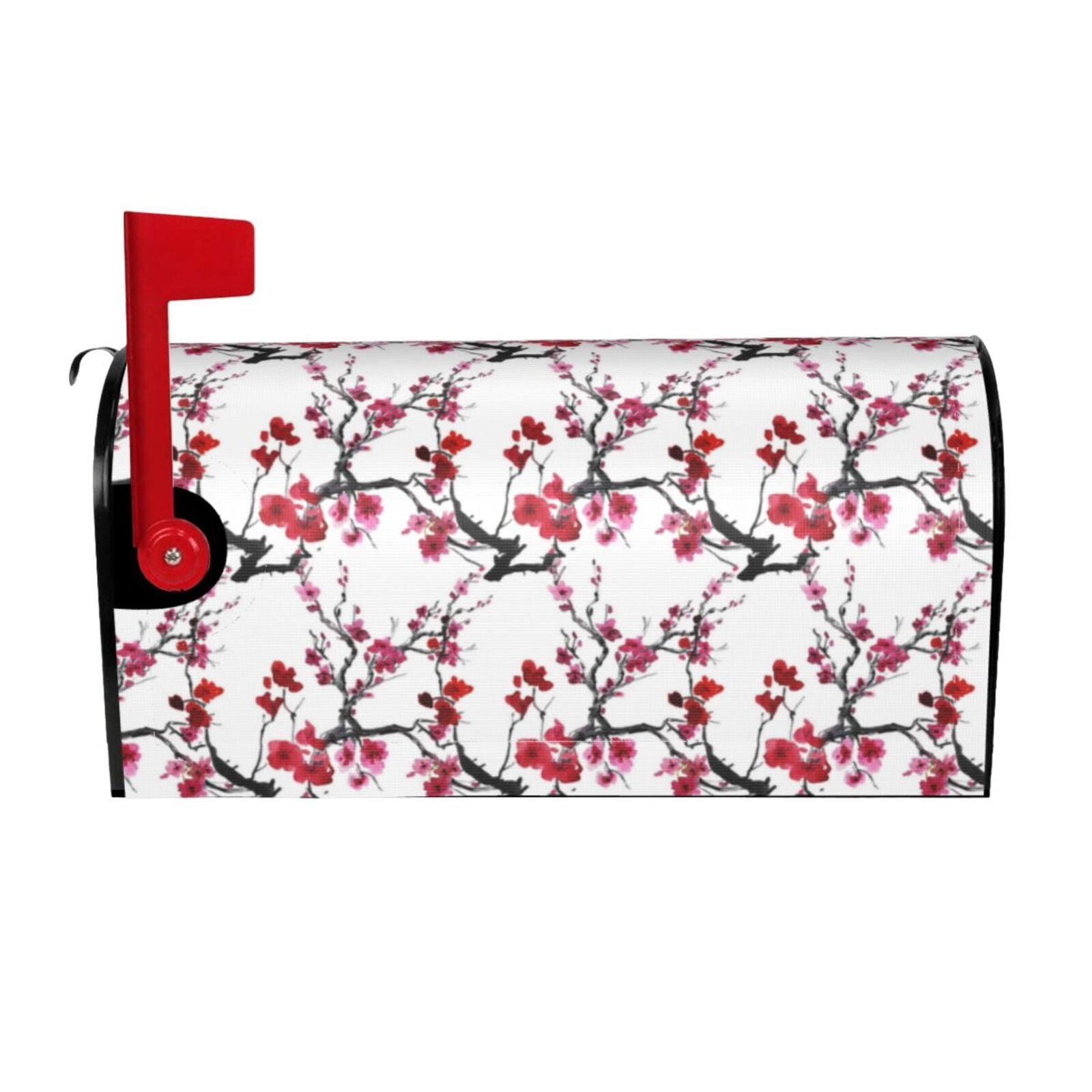 Mailbox Covers peach blossom Waterproof mail Box Covers, Magnetic ...