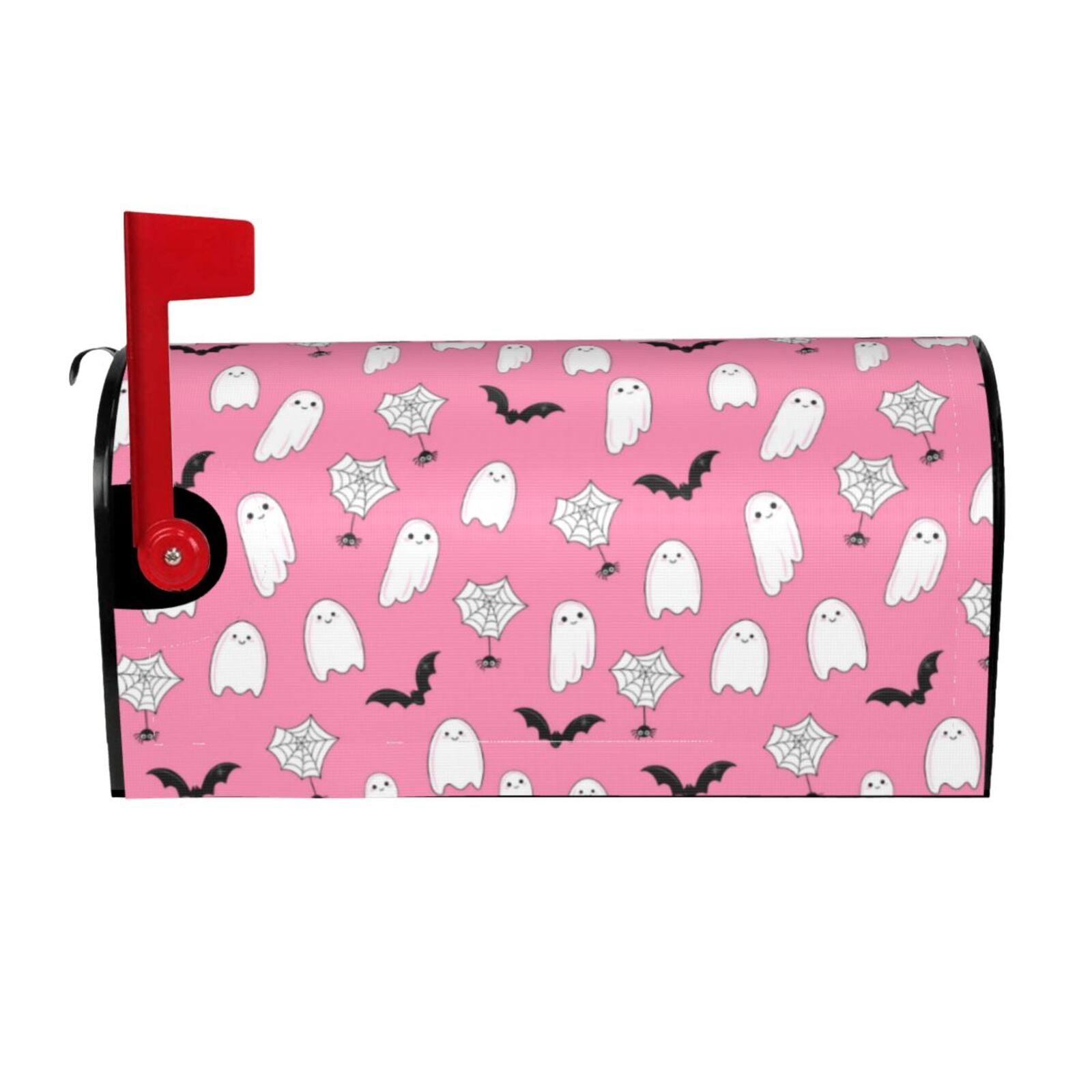 Mailbox Covers, pink ghost halloween Welcome Cute Mailbox Cover ...
