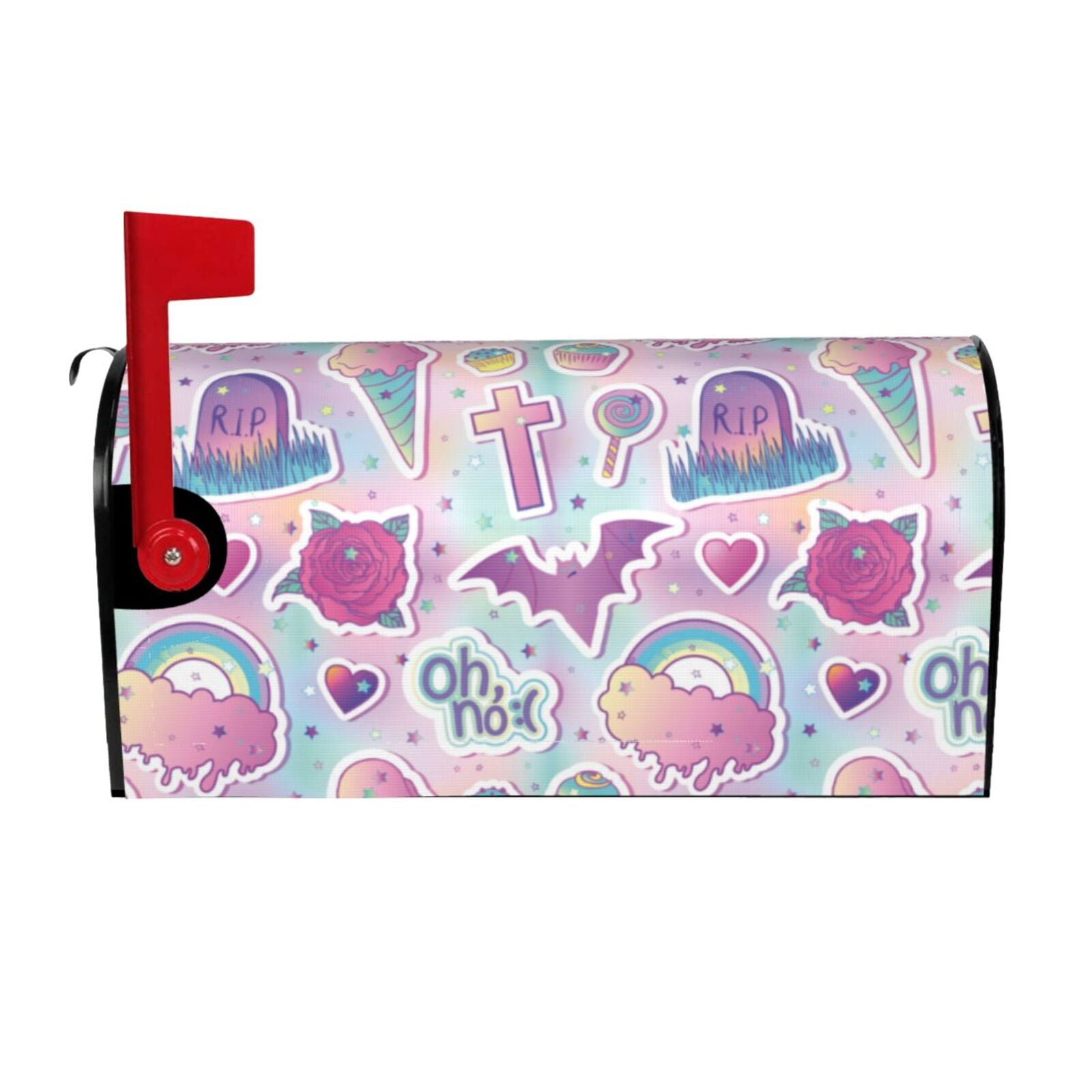 Mailbox Covers, pink ice cream Welcome Cute Mailbox Cover Magnetic ...