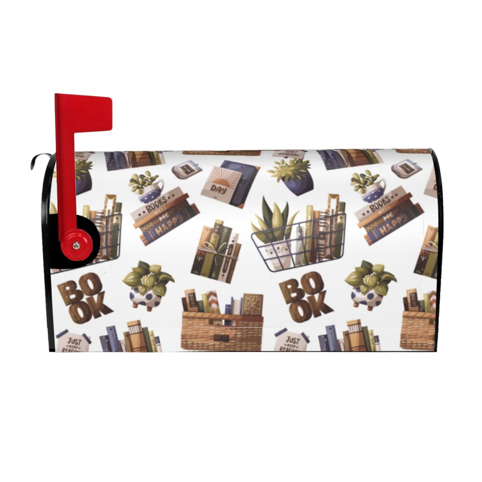 Mailbox Covers, plants book reading print Mailbox Cover Magnetic Extra ...
