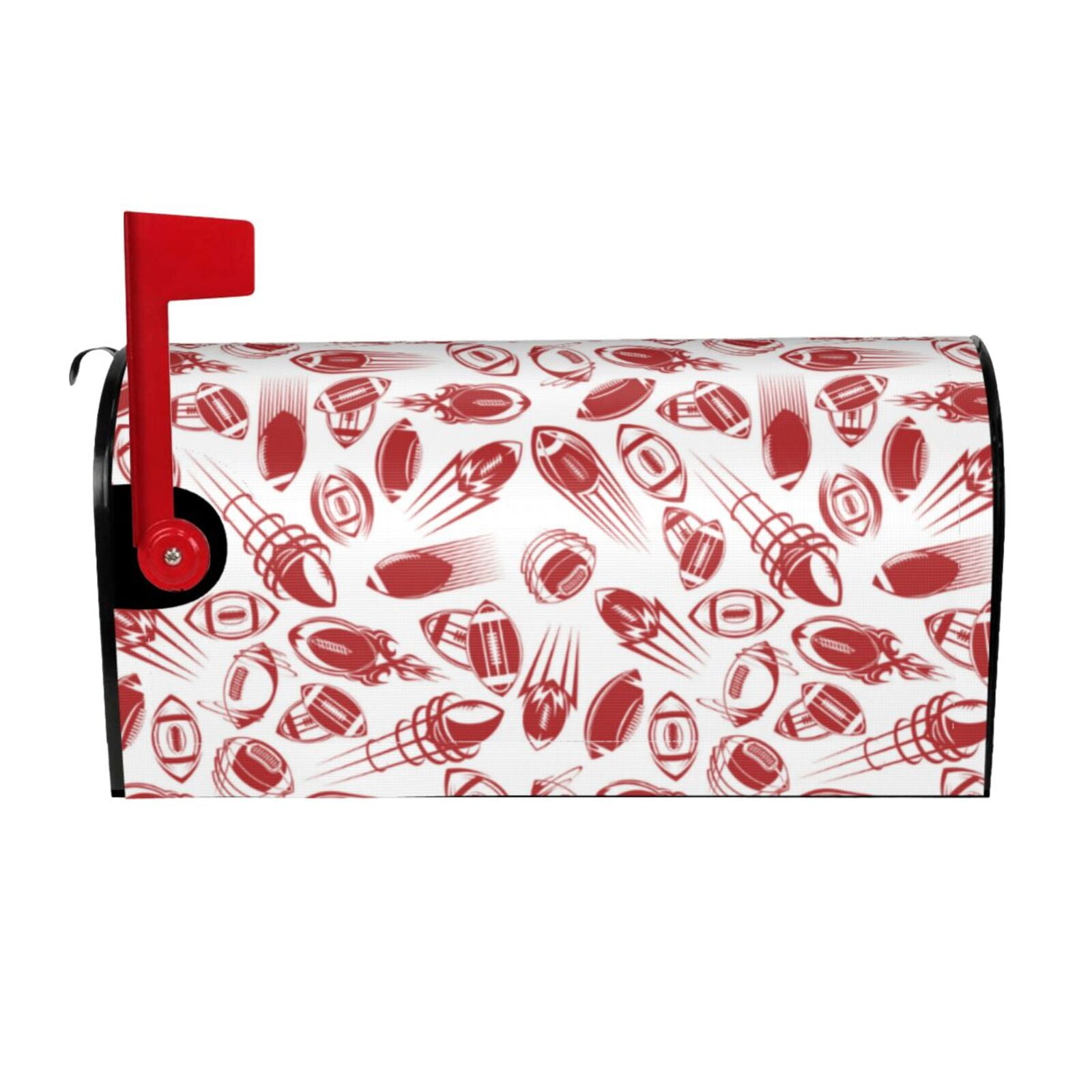 Mailbox Covers, red football Welcome Cute Mailbox Cover Magnetic ...