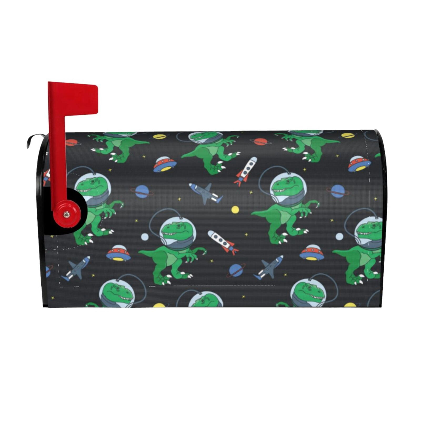 Mailbox Covers, space Dinosaur rocket Welcome Cute Mailbox Cover ...