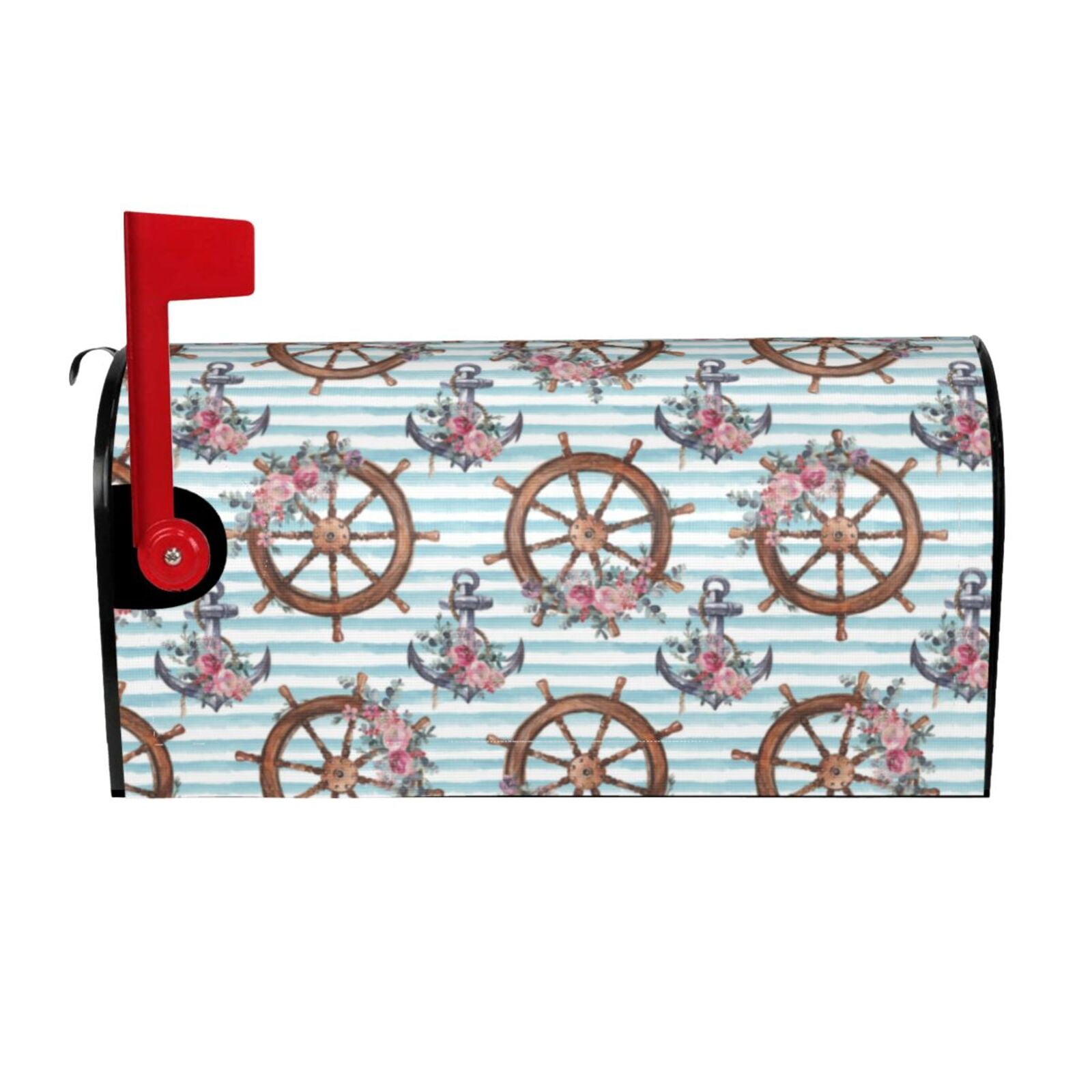 Mailbox Covers, vintage anchor steering wheel flower Welcome Cute ...