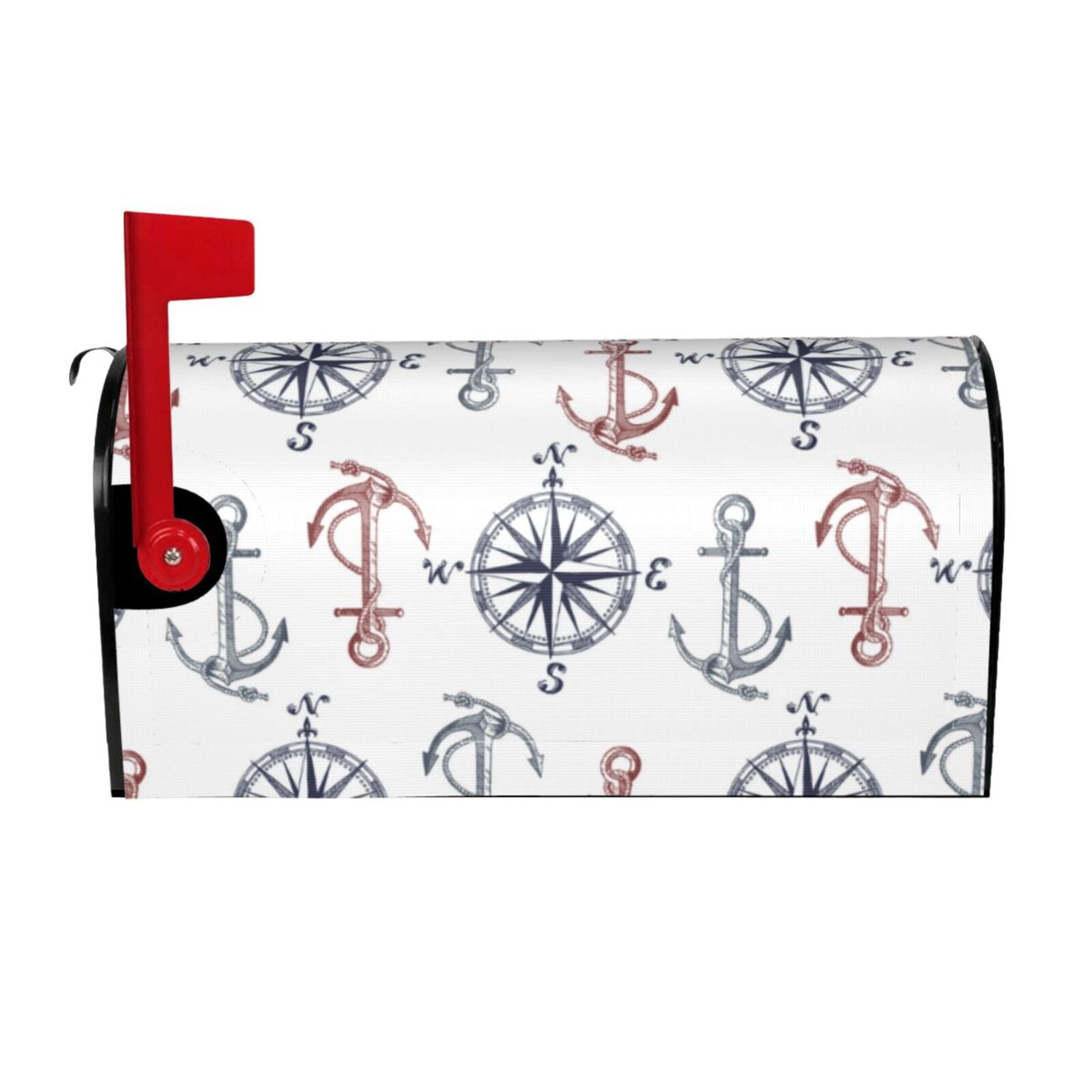 Mailbox Covers, vintage anchors compass cool Cute Welcome Mailbox Cover ...