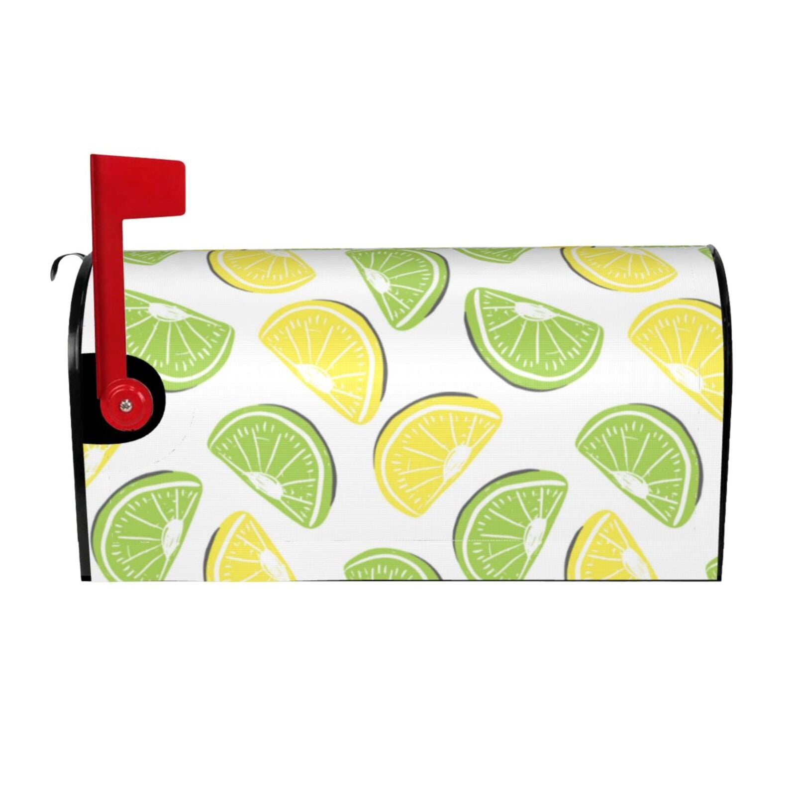 Mailbox Covers, yellow green Lemon print Welcome Cute Mailbox Cover ...