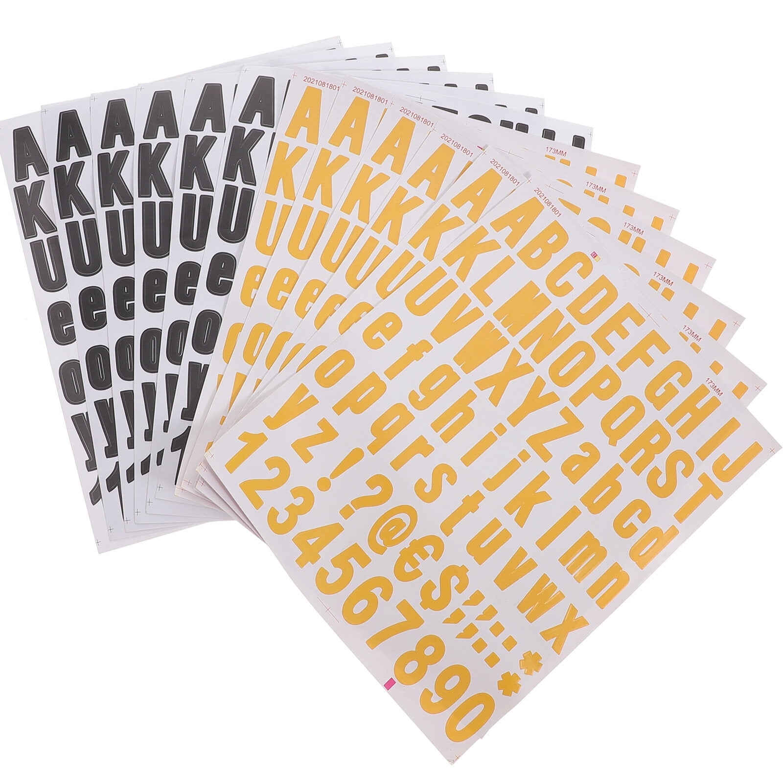 Mailbox Decals Alphanumeric Stickers Letter for Scrapbooking Number ...