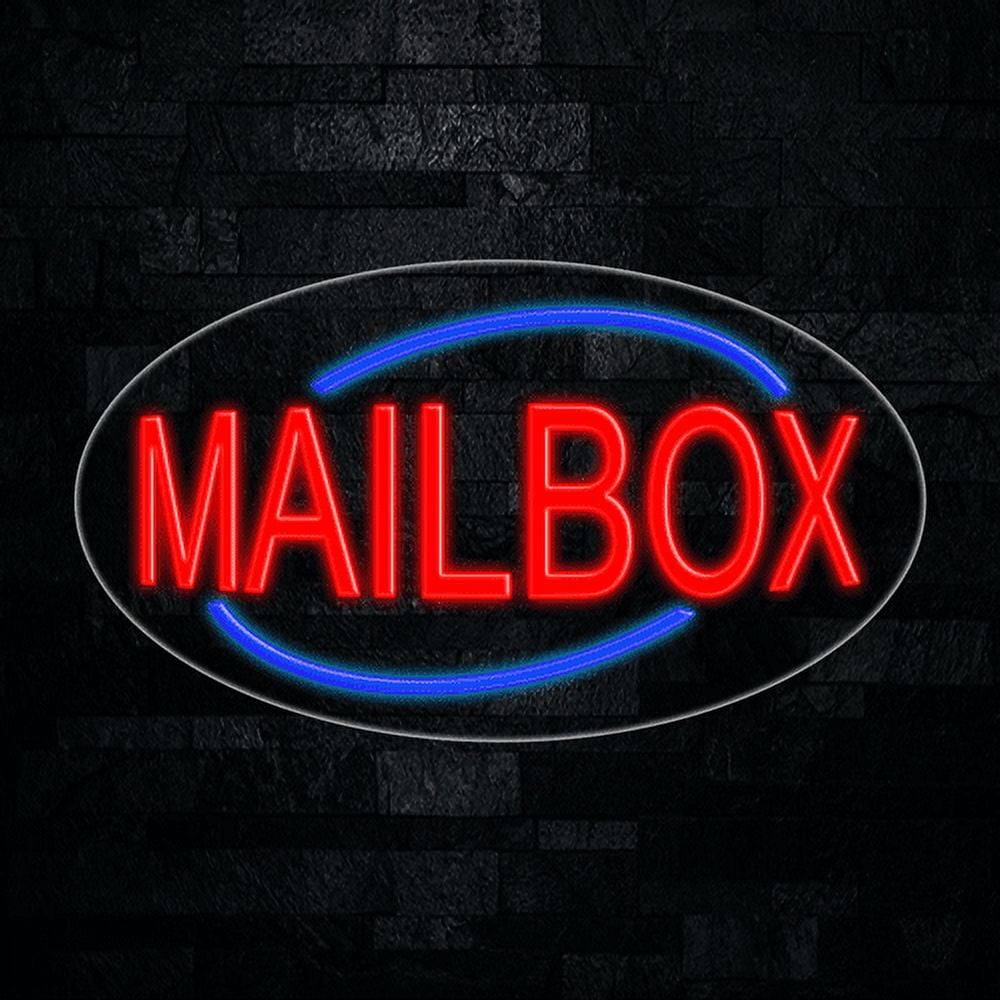 Mailbox LED Neon Sign 28"L x 16"H #34054 - Walmart.com