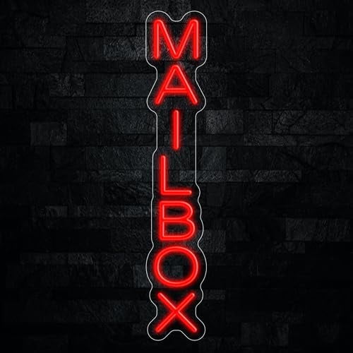 Mailbox LED Neon Sign 5"L x 27"H #32468 - Walmart.com