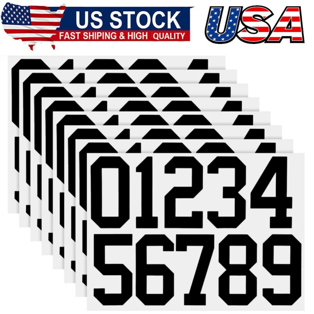 Mailbox Numbers Stickers Waterproof Vinyl Number Stickers Anti Fading ...