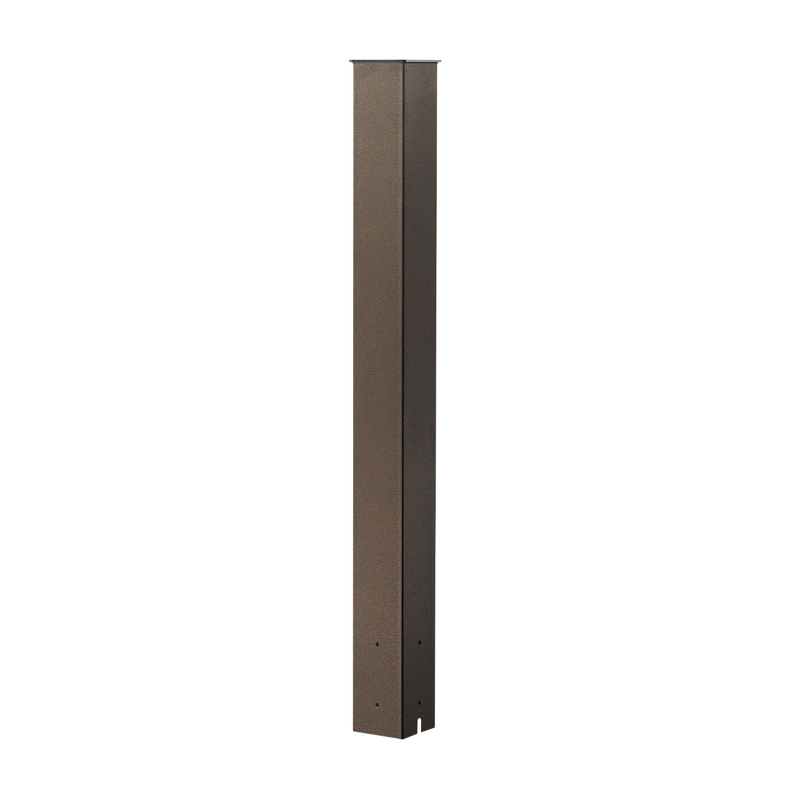 Heavy Duty 43 Inch Steel Mailbox Post In Ground Mount Stand With Powder ...