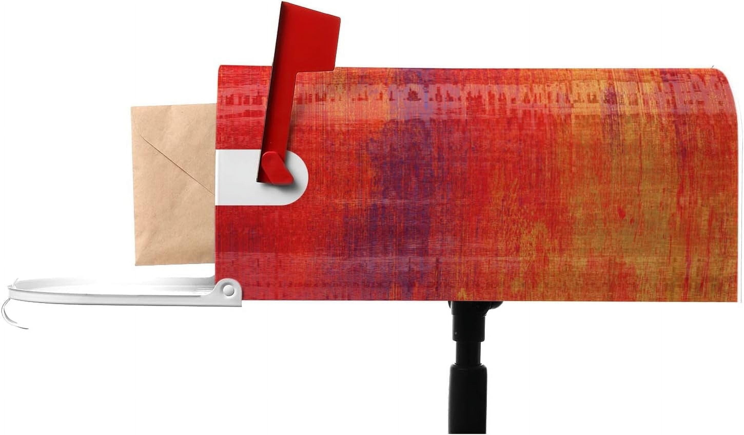Mailbox Post Cover Textured Blurred Magnetic Mail Covers Post Box Cover ...
