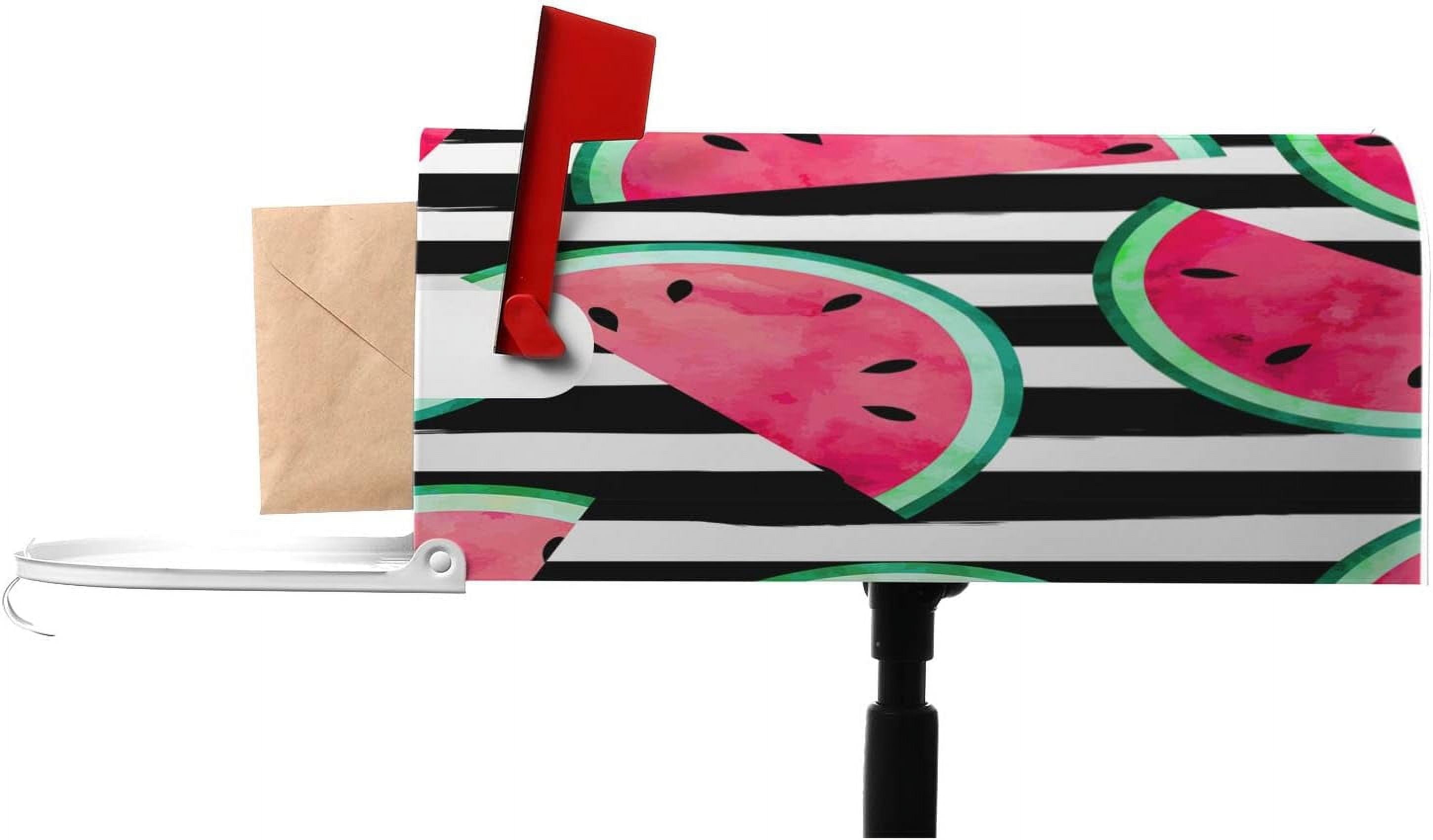 Mailbox Post Cover Watermelon Pieces Magnetic Mail Covers Post Box ...