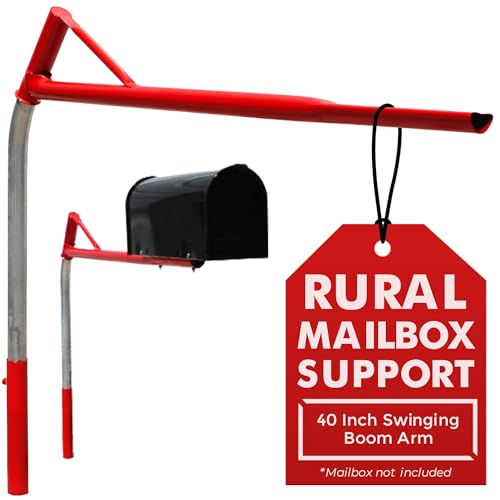 Mailbox Support Post with Swinging Boom Arm, No Dig Mailbox Post ...
