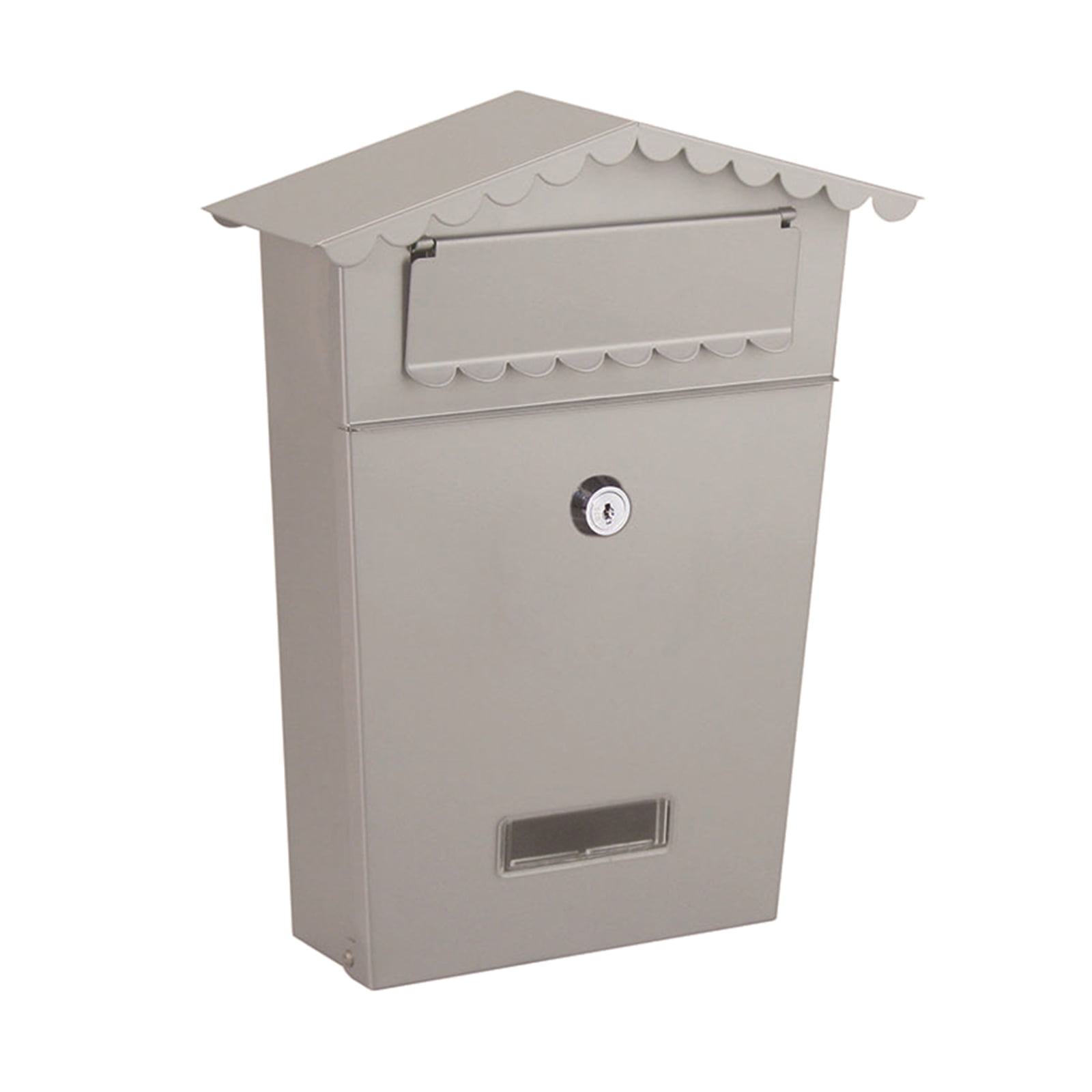Mailbox Wall Mount Lockable Mail Letterbox Drop - Walmart.com