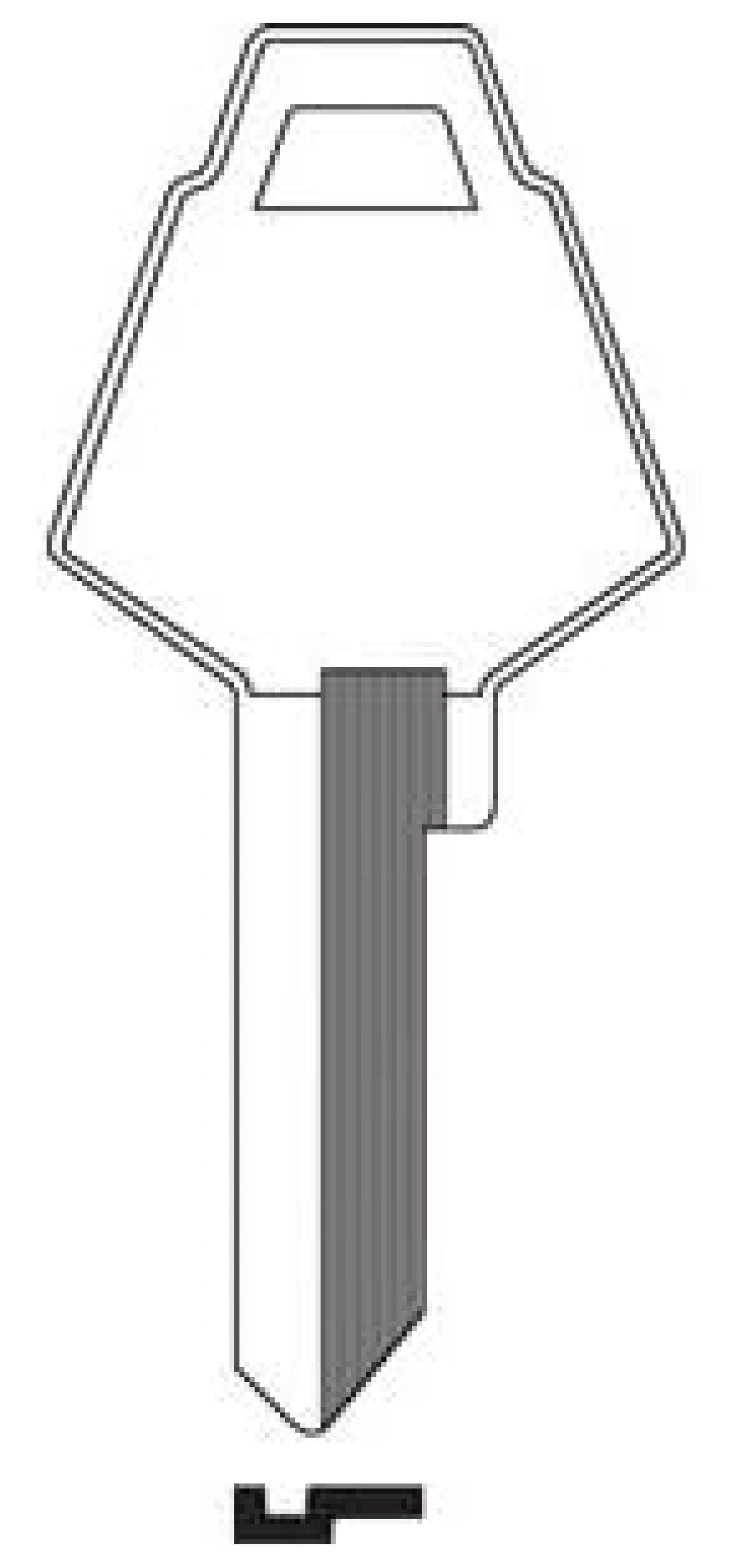 Mailbox XL7 Brass Key Blanks by Zazesaby - Box of 50 - Walmart.com