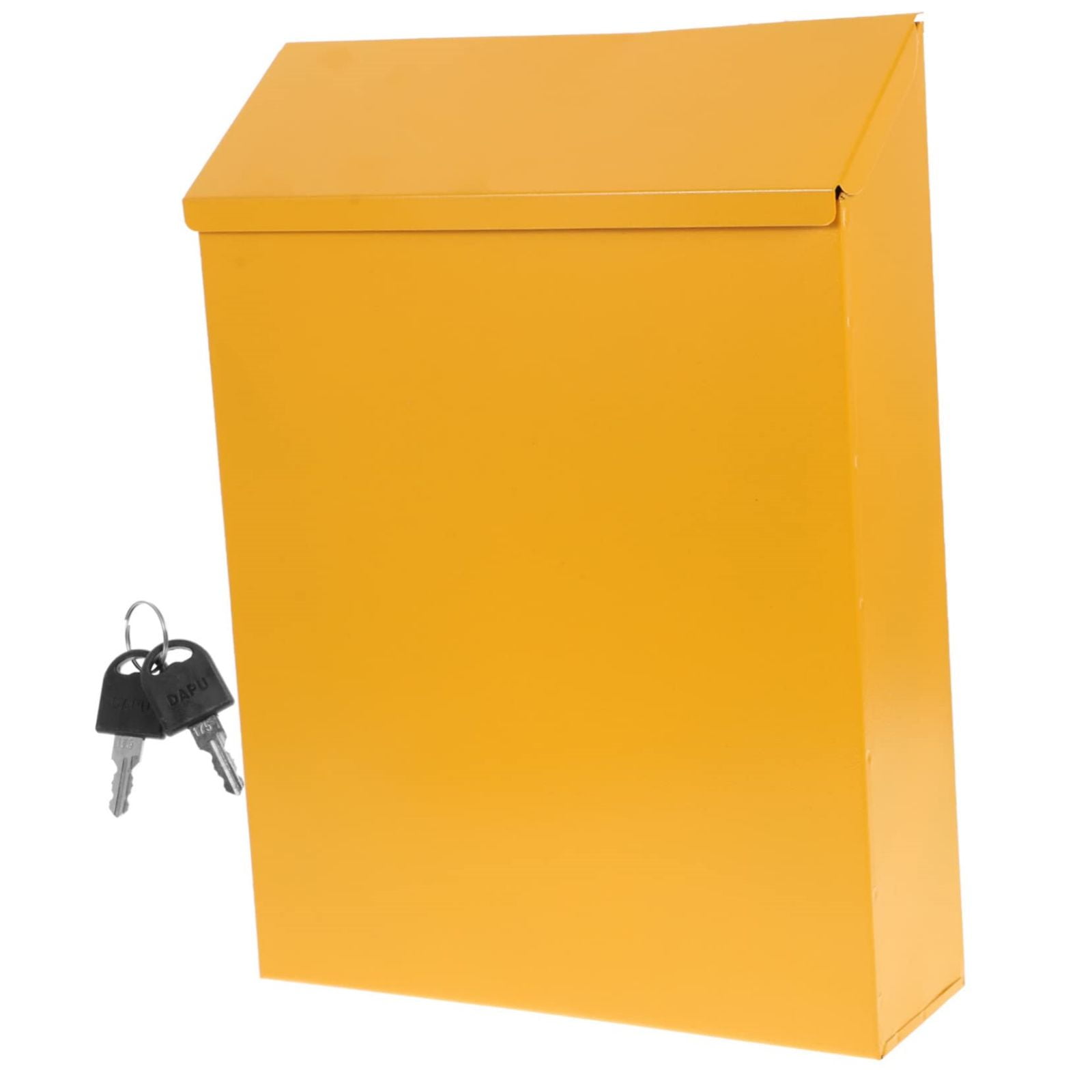 Mailbox with Key Lock,Metal Wall Mount Postbox Safe Lock Box for Front ...