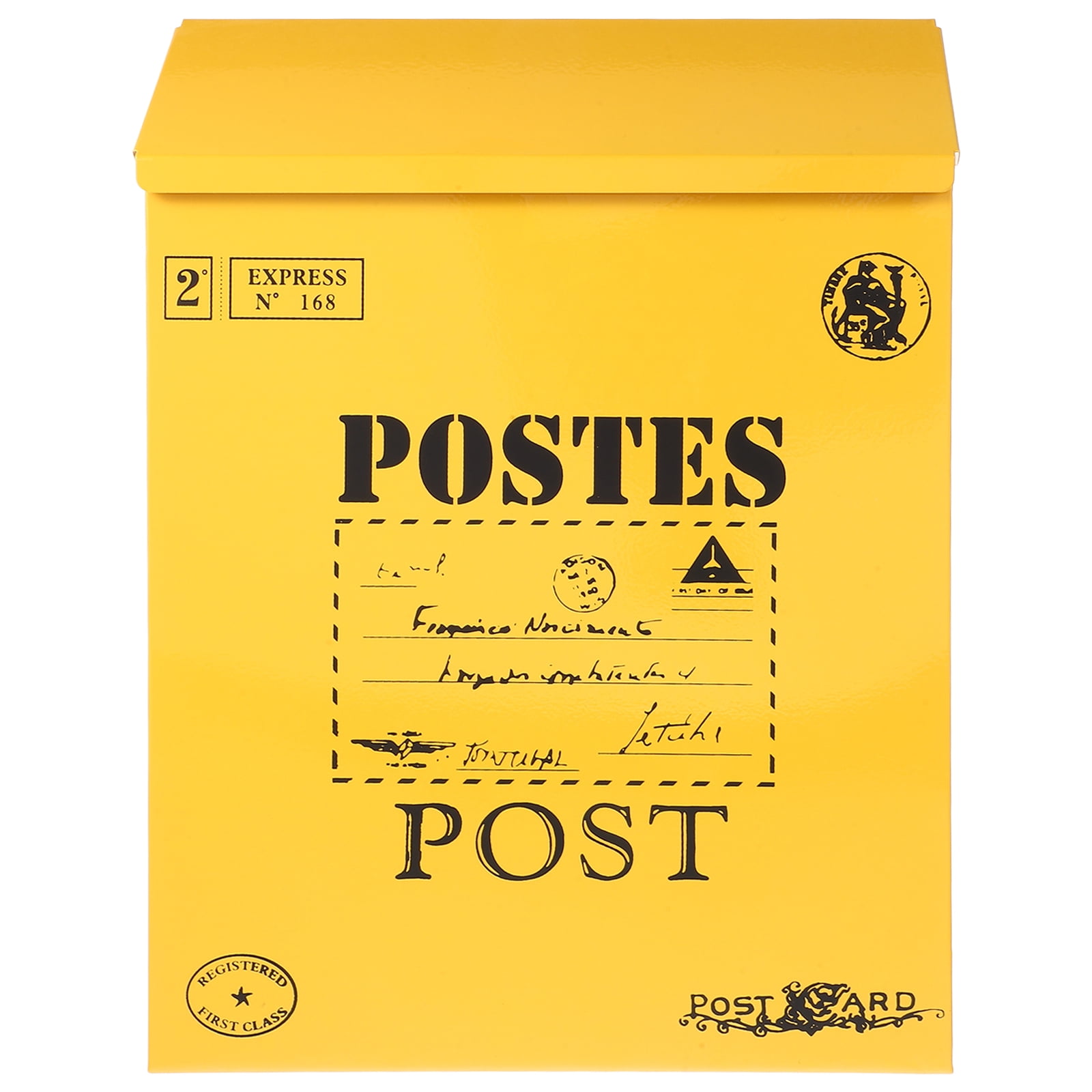 Mailbox with Lock Large Mailboxes for outside Office Orange - Walmart.com