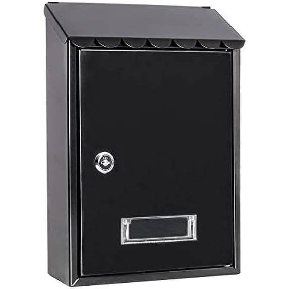 Mailboxes Wall Mount with Key Lock – Small Metal Mailboxes Horizontal ...