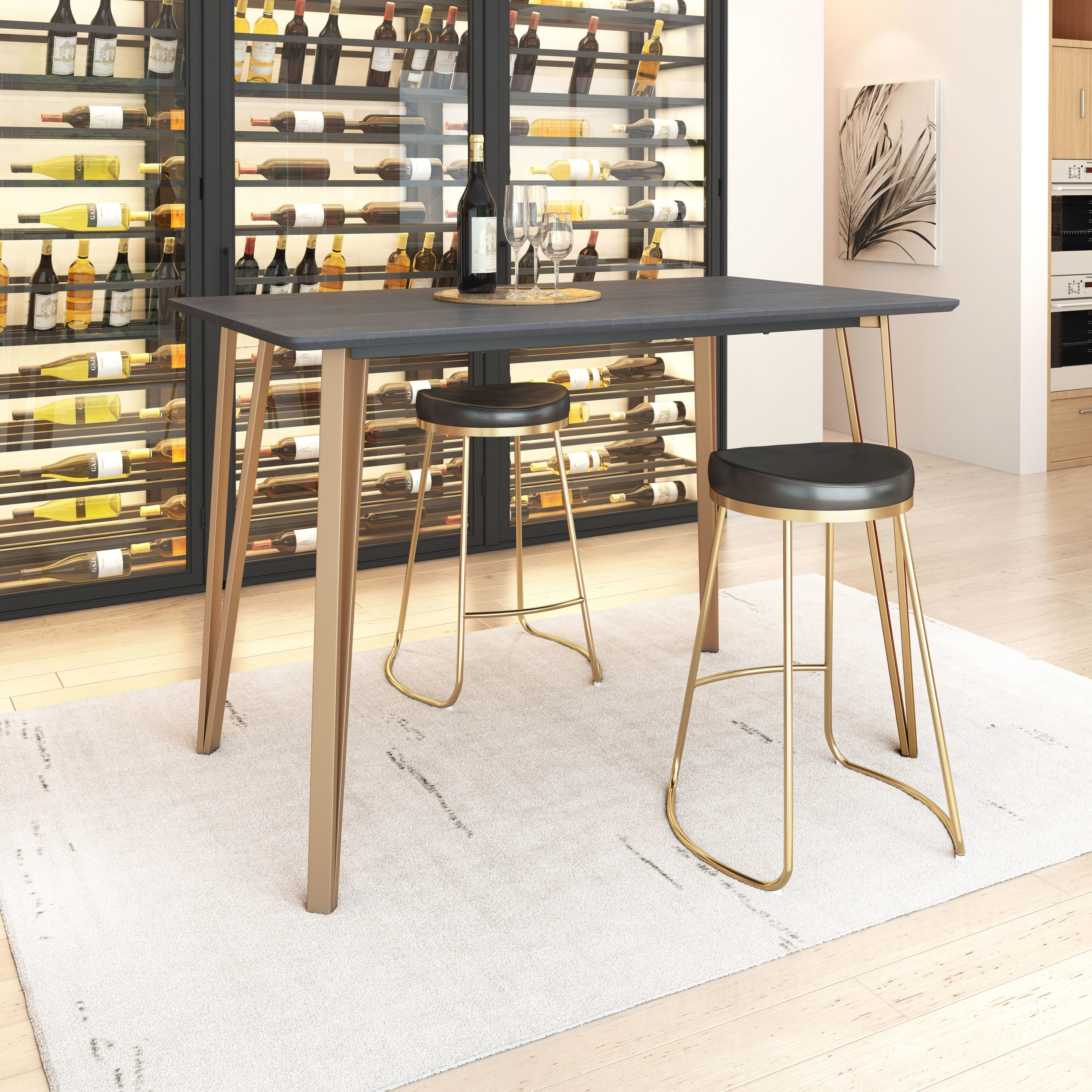 Zuo Deus Counter Table Black - Walmart.com