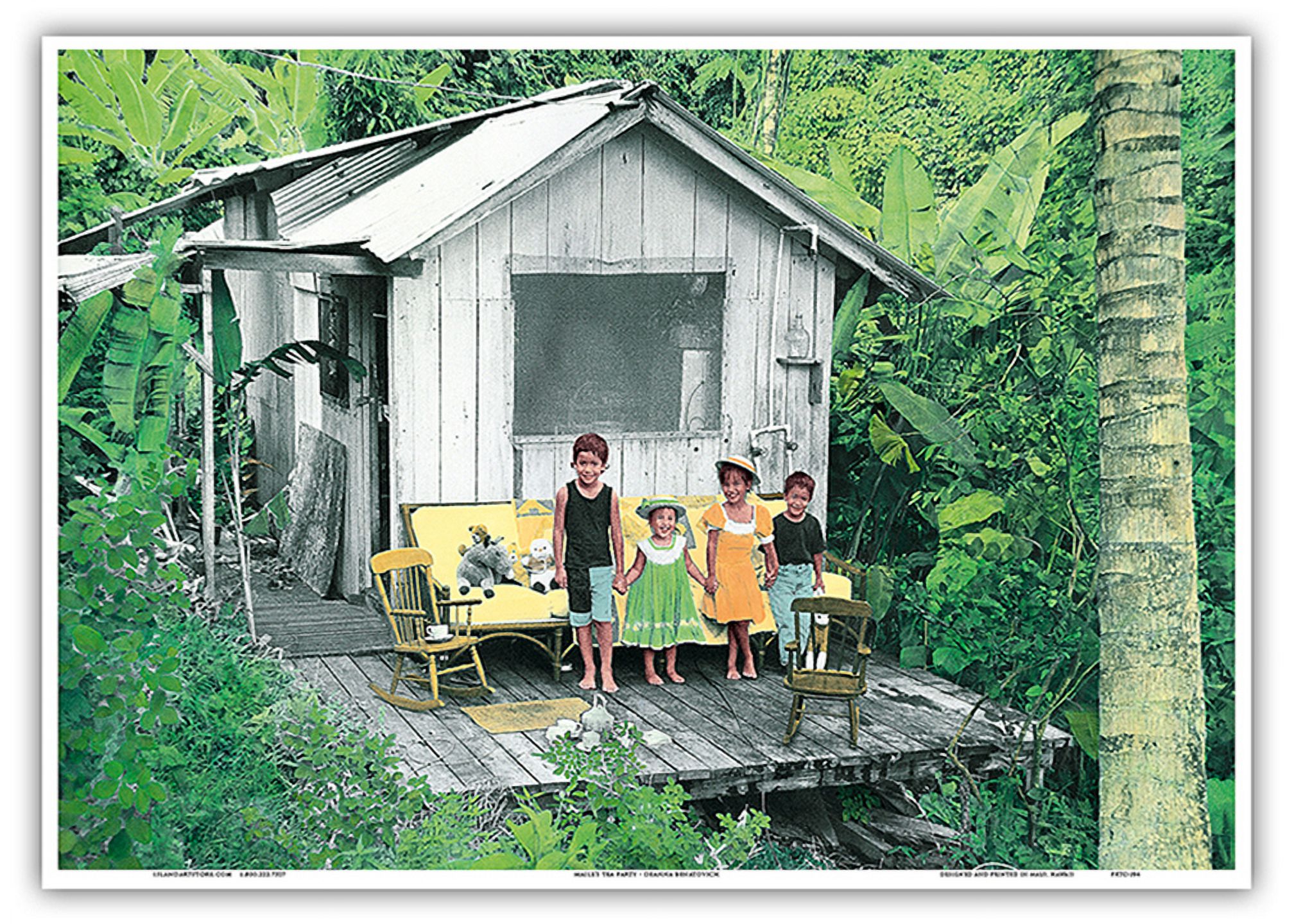 Maile’s Tea Party - Hawaiian Children (Keiki) playing at their Jungle ...