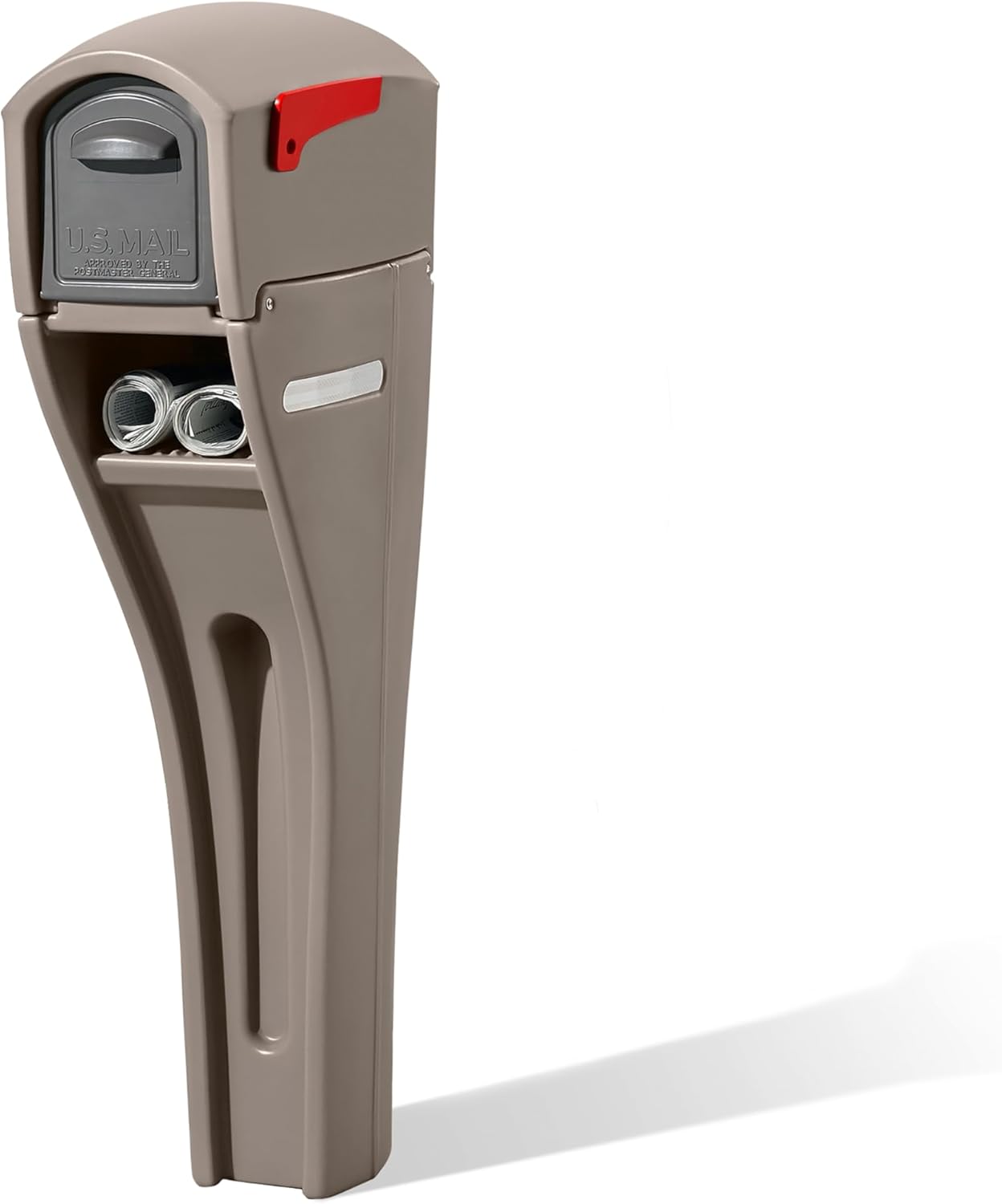 Mailmaster Streamline Mailbox & Post, Weather Resistant, Large Outdoor ...