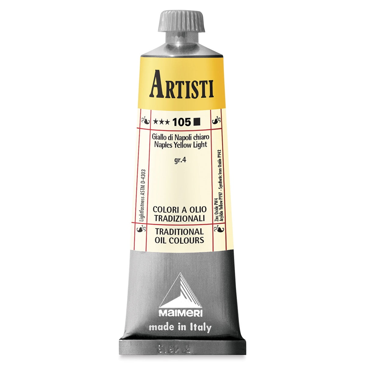 Maimeri Artisti Oil Color - Naples Yellow Pale, 60 ml tube - Walmart.com