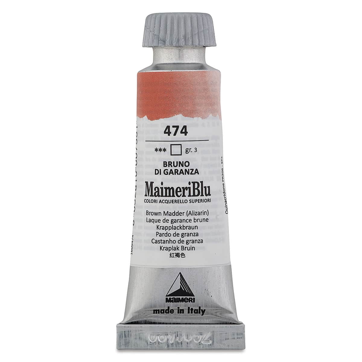 Maimeri Blu Artist Watercolor - Brown Madder Alizarin, 12 ml Tube ...