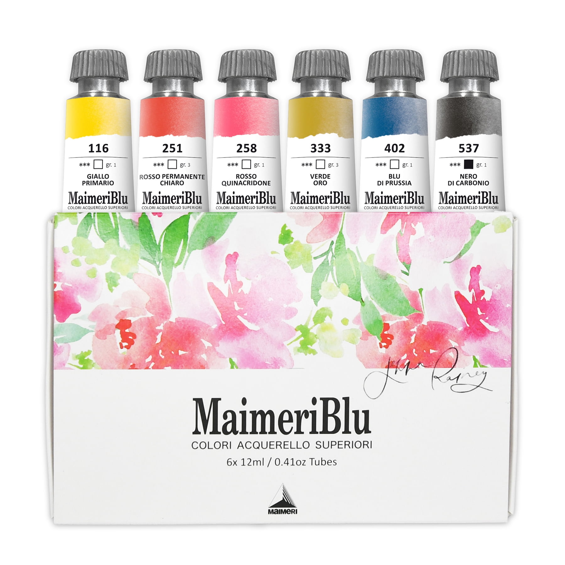 MaimeriBlu Watercolor Paint, Jenna Rainey Artist Set, Assorted Colors ...