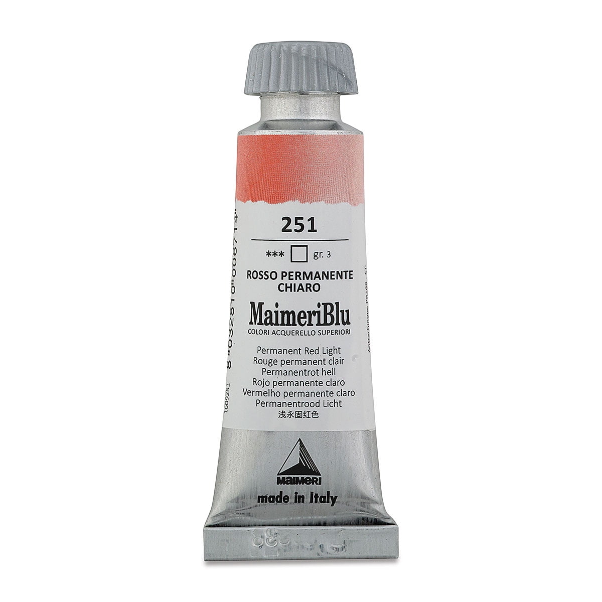 Maimeri Blu Artist Watercolor - Permanent Red Light, 12 ml Tube ...