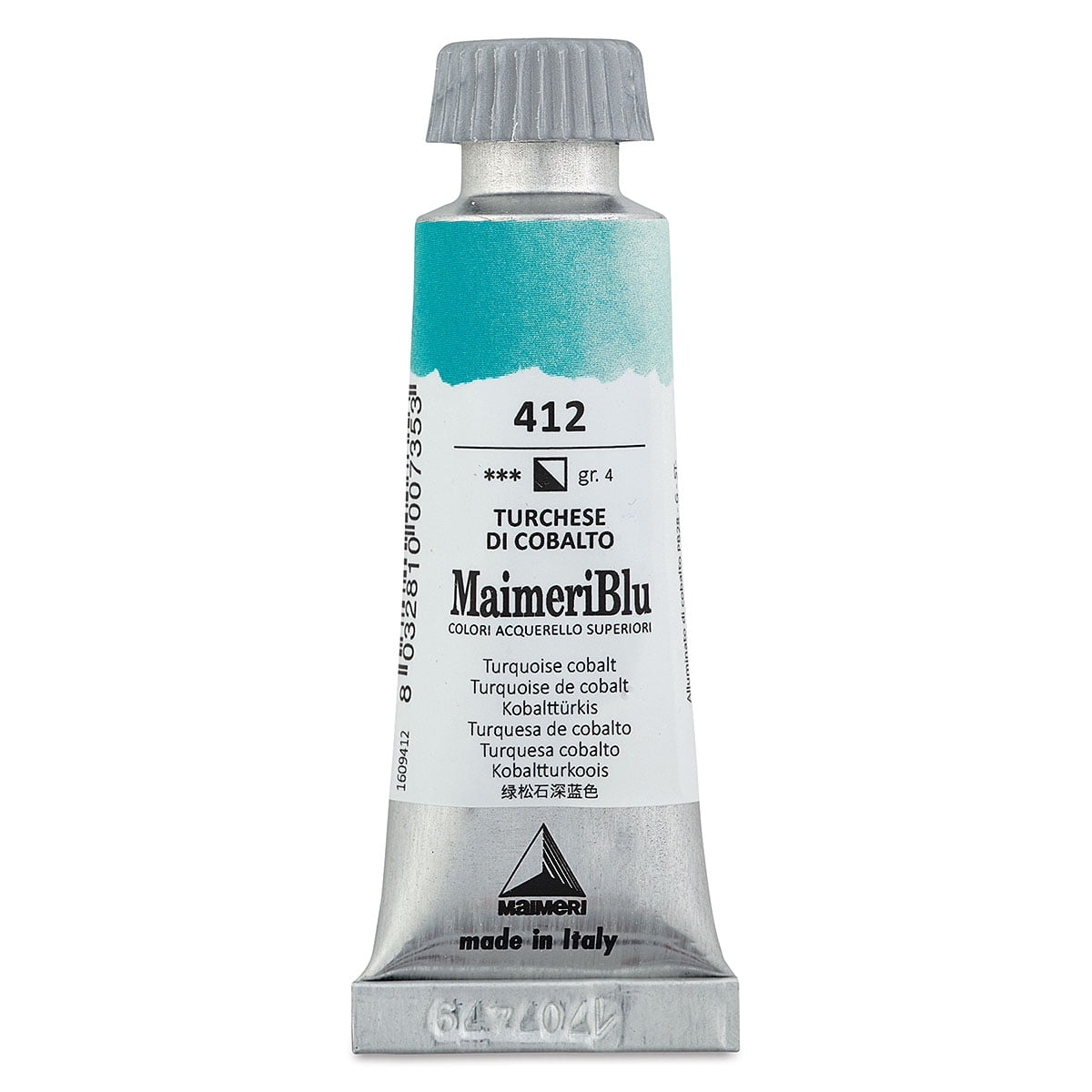 Maimeri Blu Artist Watercolor - Turquoise Cobalt, 12 ml Tube - Walmart.com