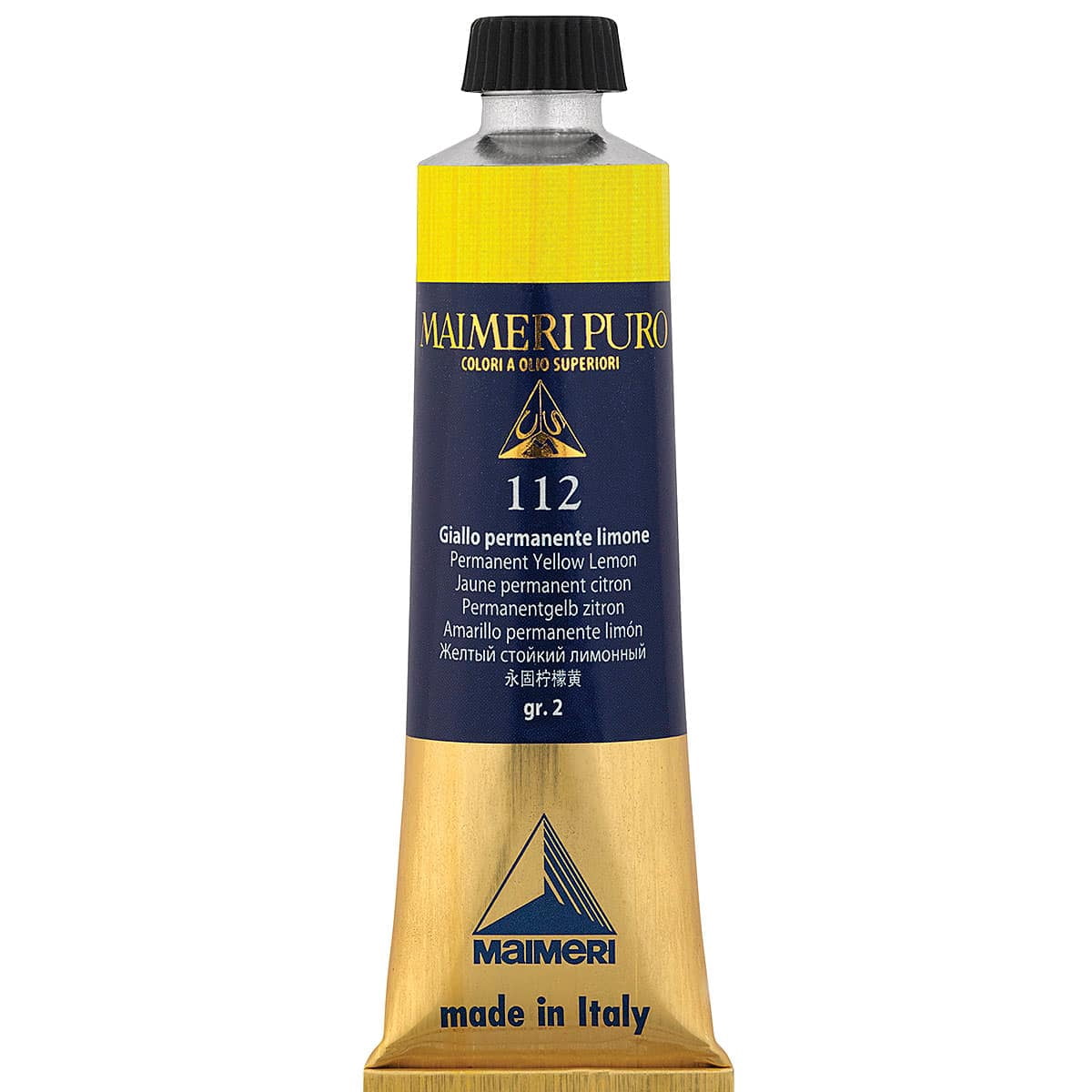 Maimeri Puro Oil Color - Permanent Yellow Lemon, 40 ml Tube - Walmart.com