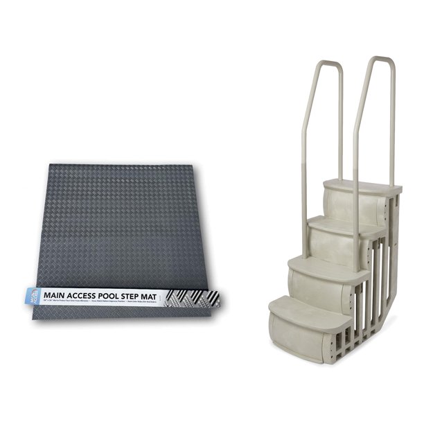 Main Access Guard Mat with iStep Pool Ladder Entry System - Walmart ...