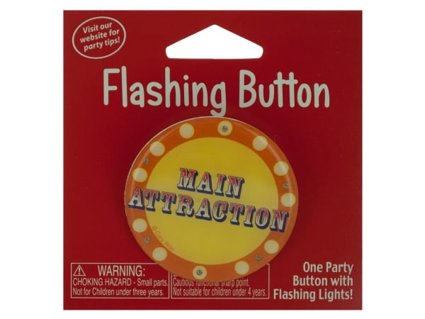 Main Attraction Flashing Button (Available in a pack of 24) - Walmart.com