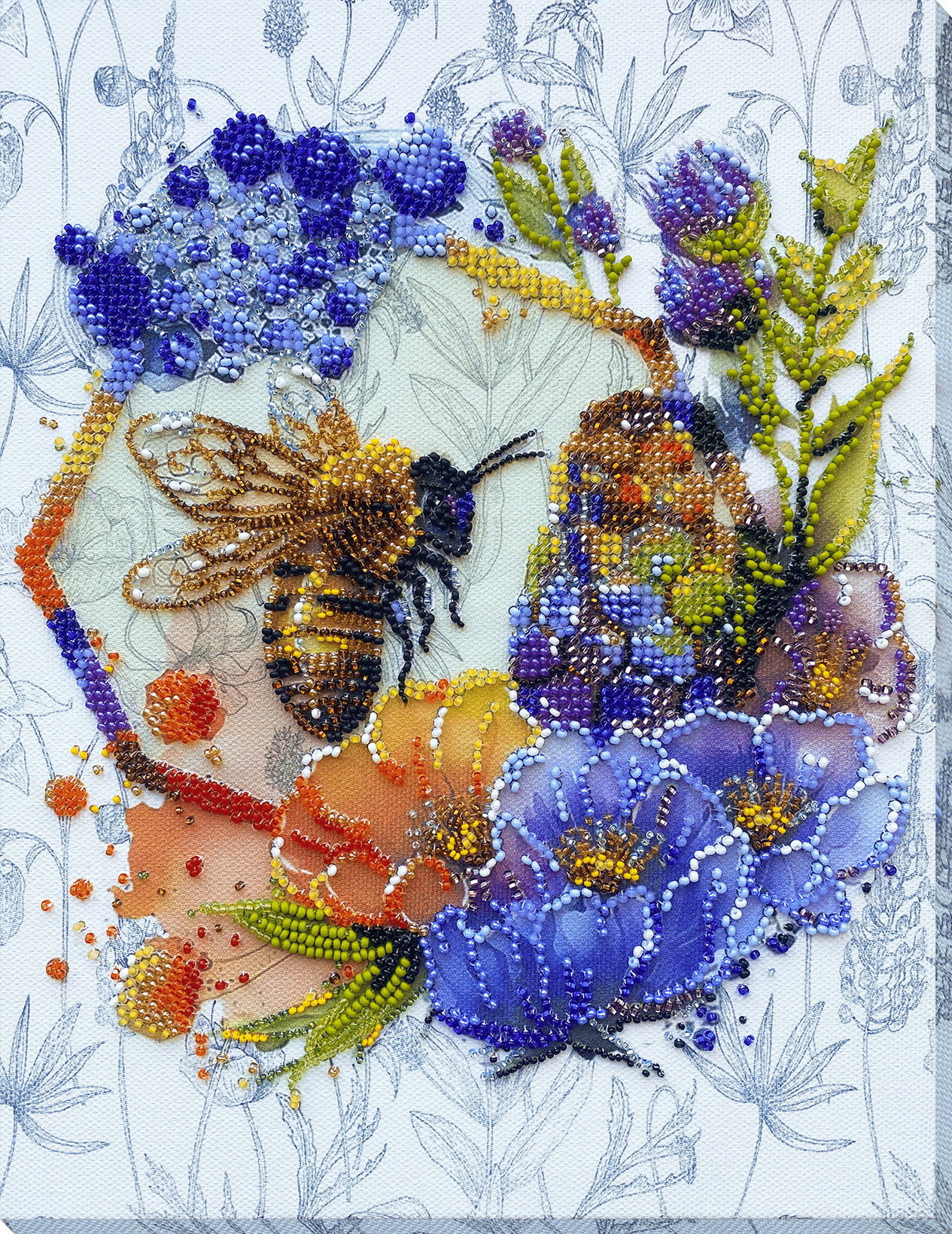 Main Bead Embroidery Kit - Flower honey AB-906 - Walmart.com