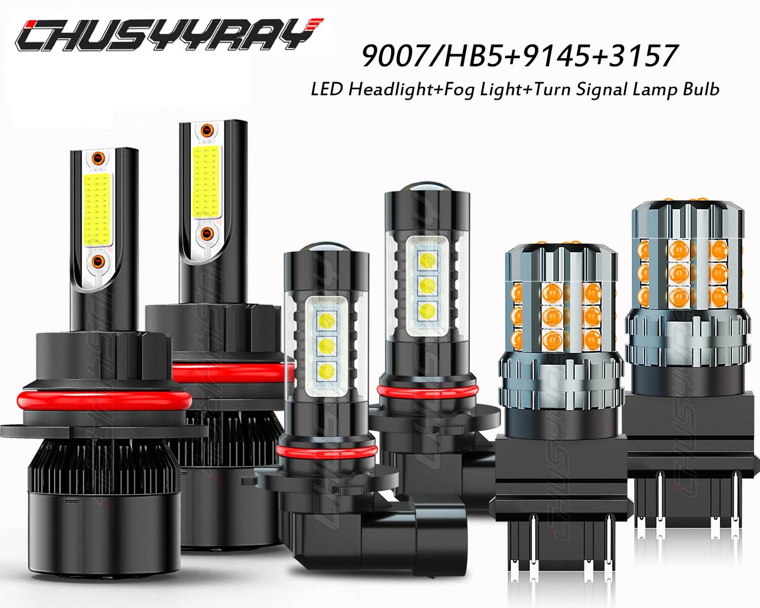 Main Beam/Dipped Beam+Fog Light Bulbs+Turn Signal Lamps Kit Compatible ...