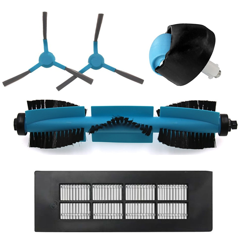 Main Brush Side Brushes Filter Wheel Set For Conga 3090 3091 3092 Vacuum Cleaner Robot Washable ...